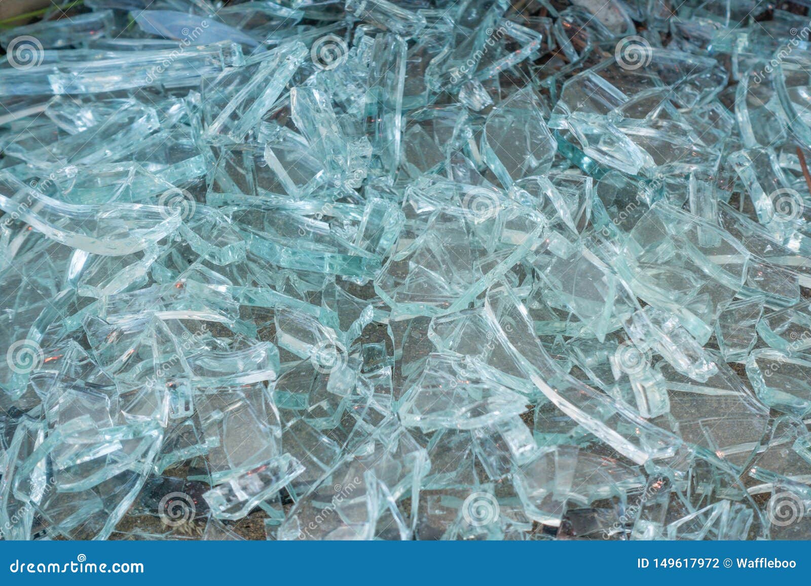 Broken blue glass stock photo. Image of enviroment, chip - 149617972