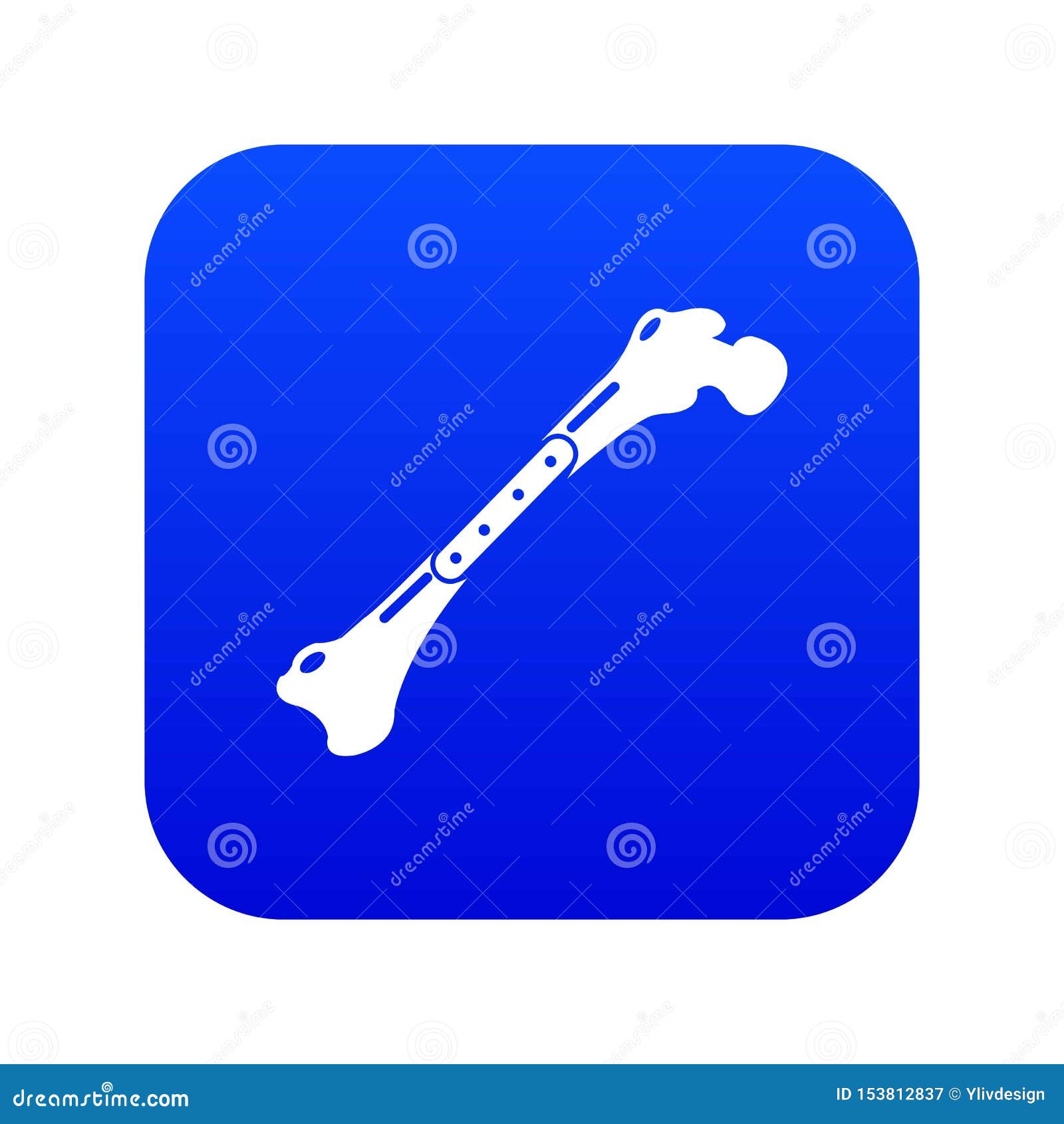 Broken Bone Icon, Simple Style. Stock Vector - Illustration of hospital ...