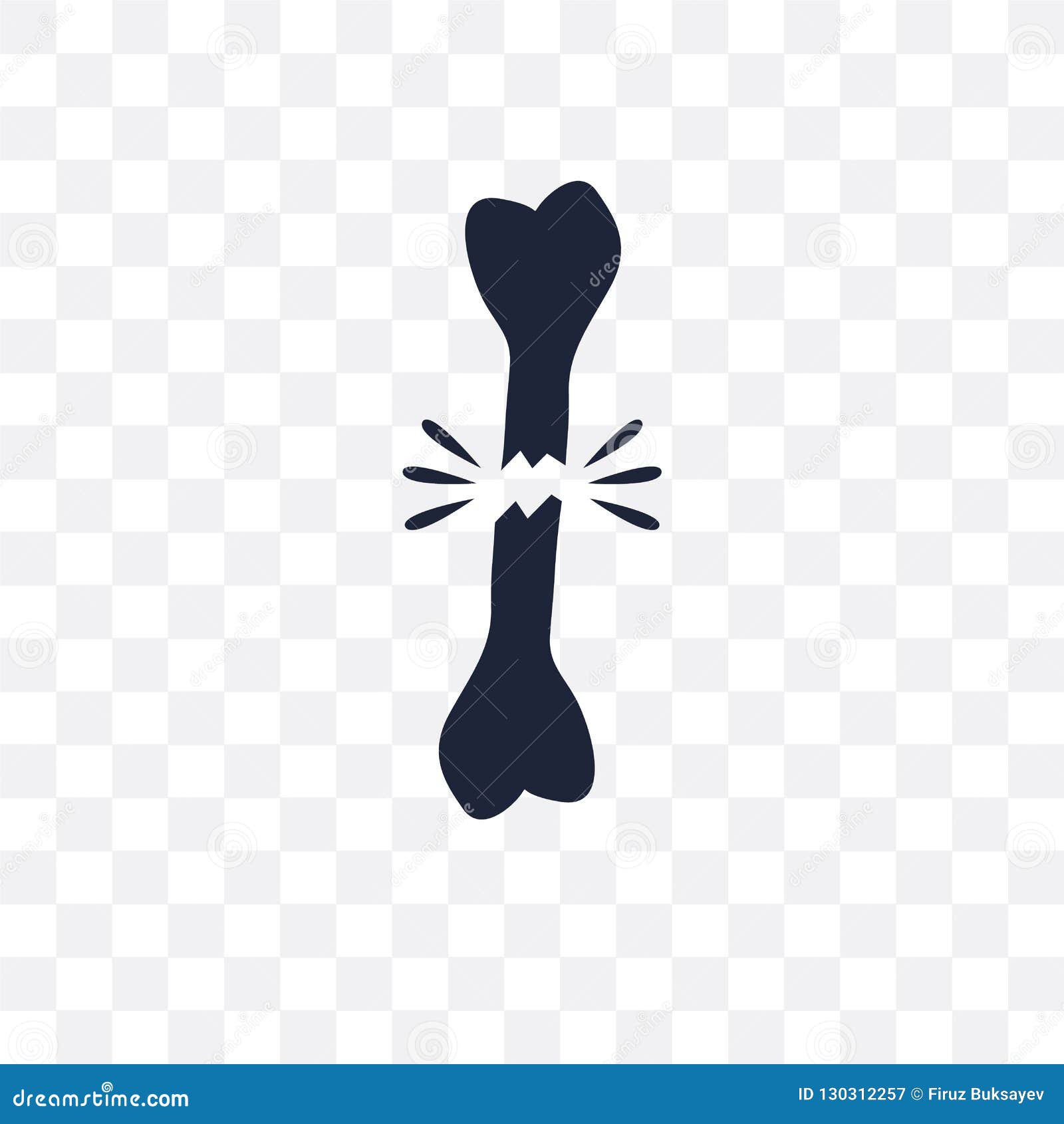 Broken Bone Transparent Icon. Broken Bone Symbol Design from Hum Stock ...