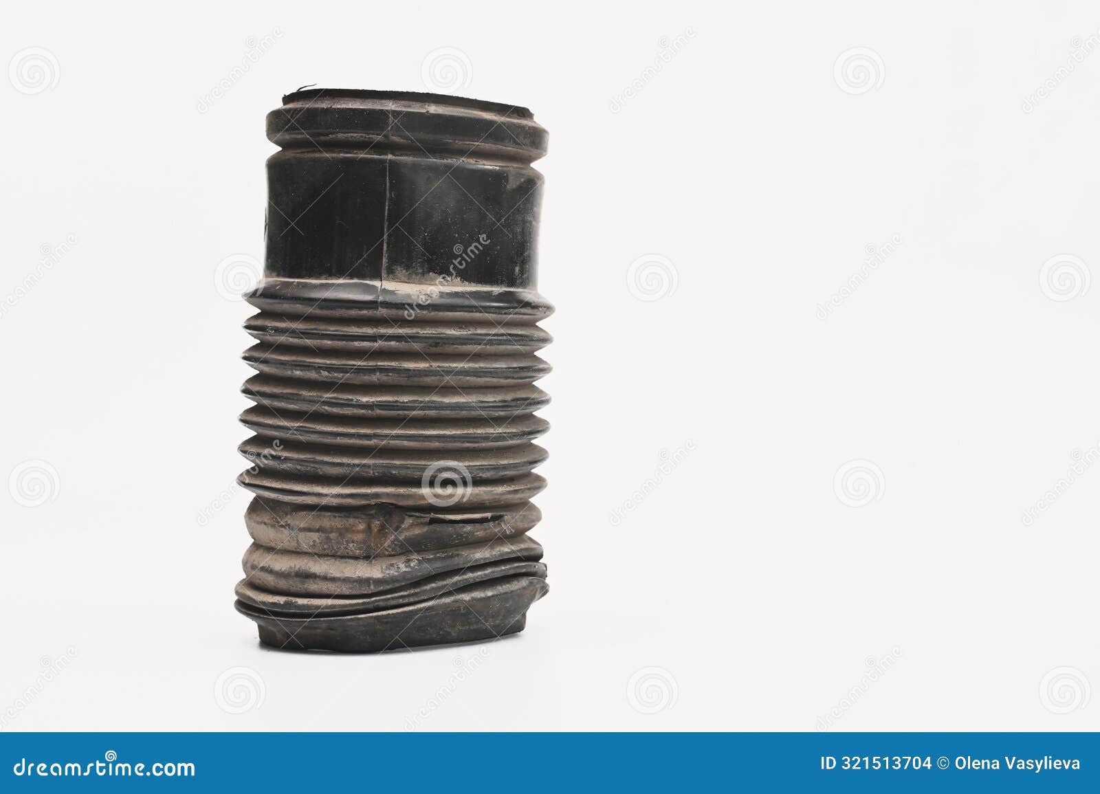 Broken Boot Cover of a Car Shock Absorber. Isolate Stock Photo - Image ...