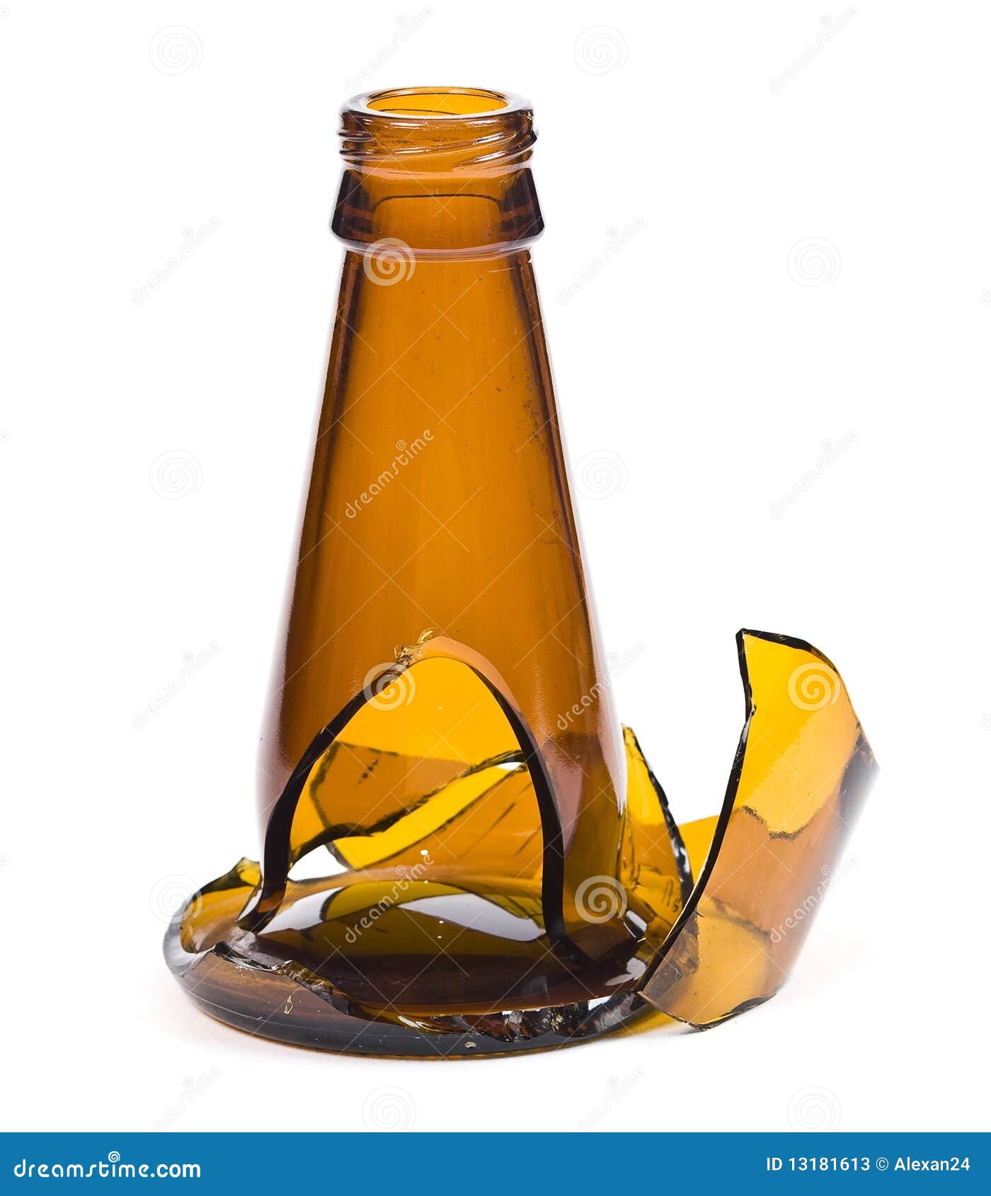 Broken bottle glass stock image. Image of transparent - 13181613