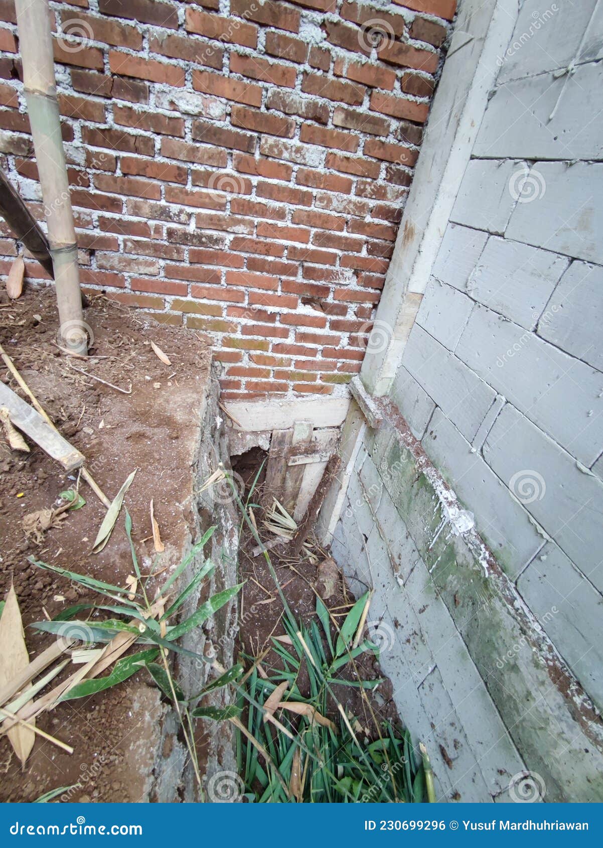 Broken Bottom Concrete with Stock Photo - Image of break, concrete ...