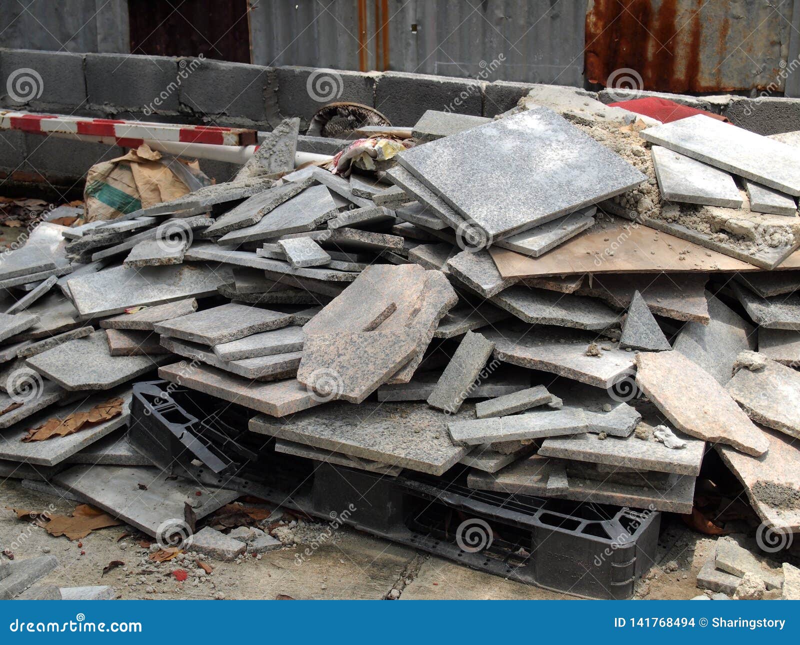 Broken break tile stock photo. Image of grey, dark, frame - 141768494