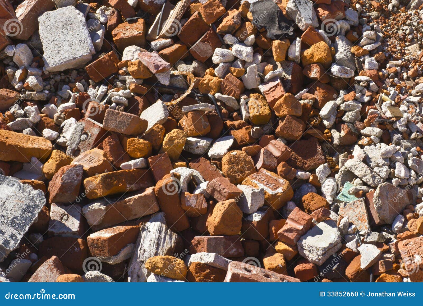Broken Brick Background stock photo. Image of construction - 33852660