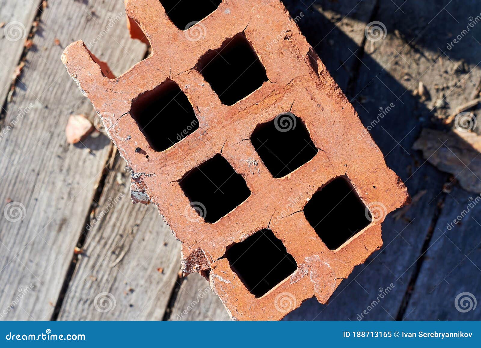 Broken Brick on the Ground after Building an Explosion Stock Image ...