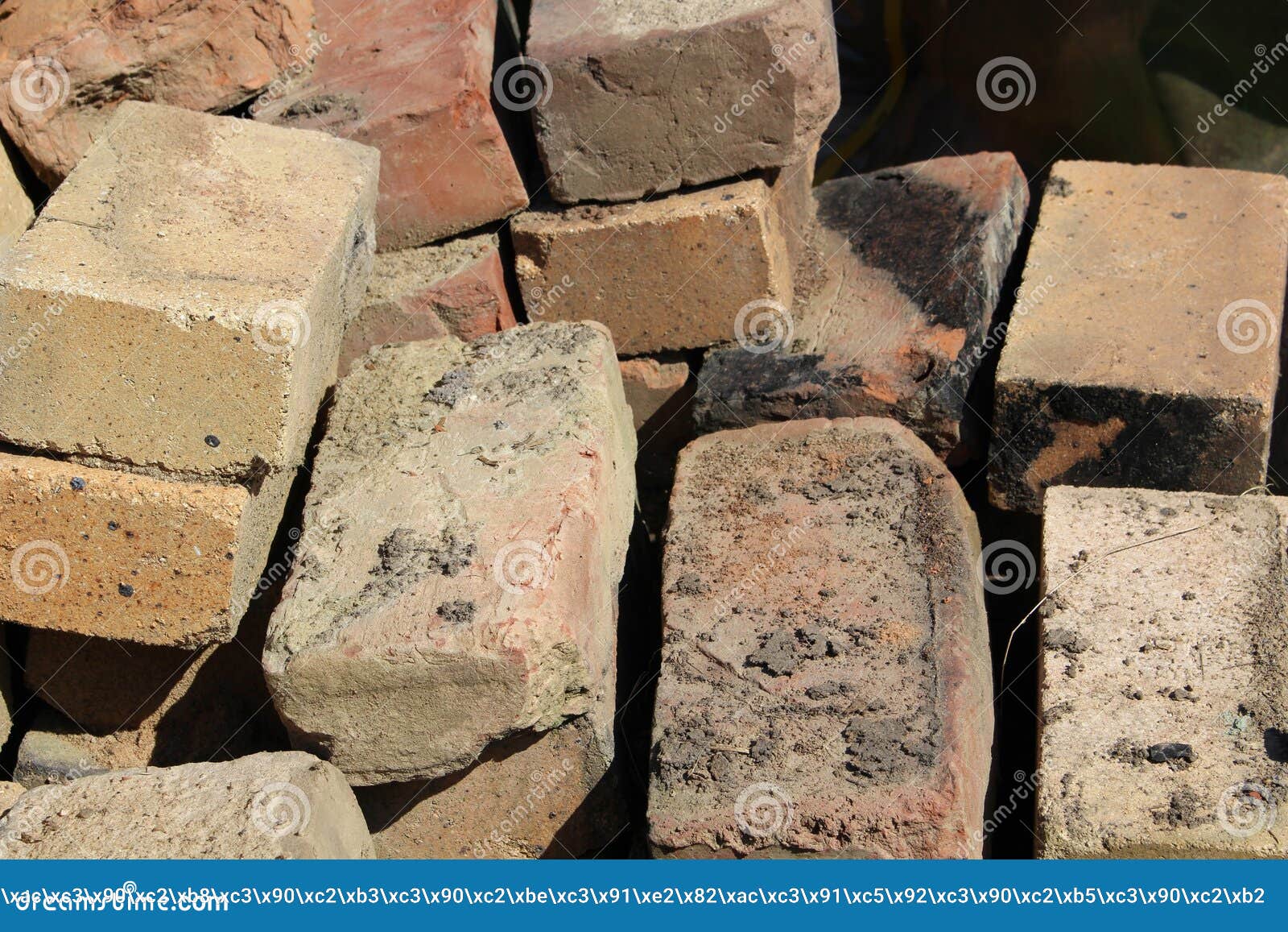 Broken brick three stock image. Image of destruction - 117506101