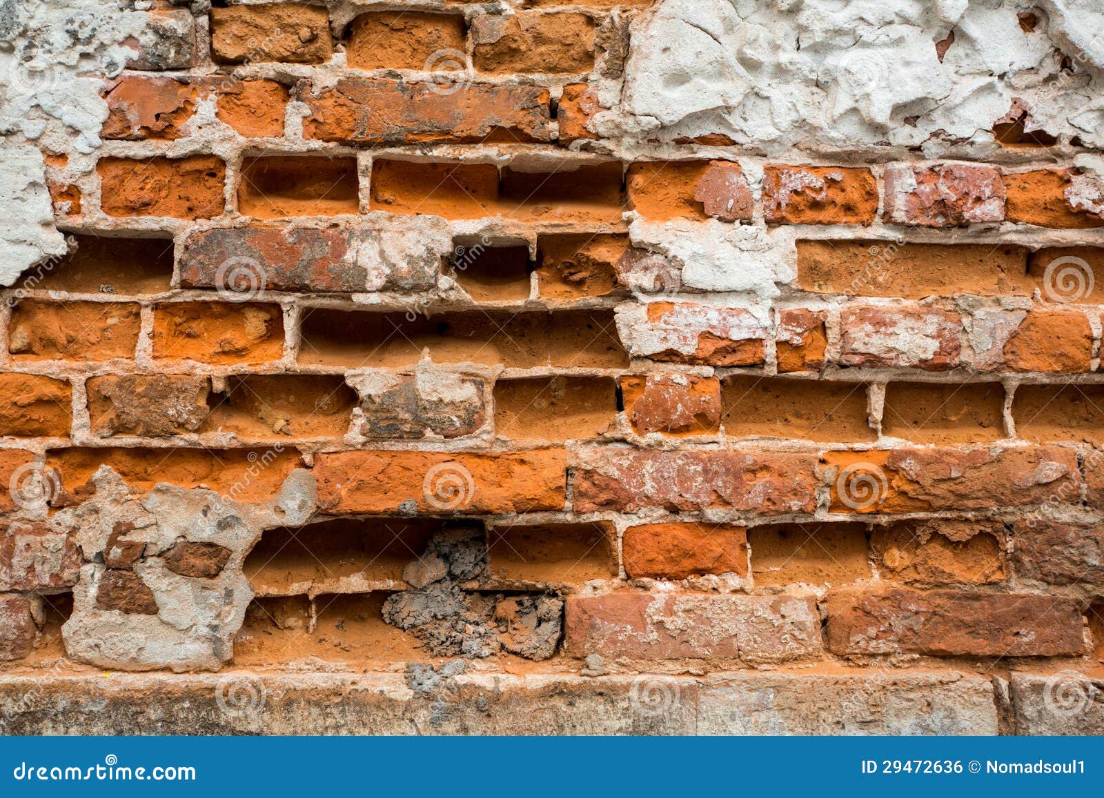 Broken Brick Wall Royalty Free Stock Image - Image: 29472636