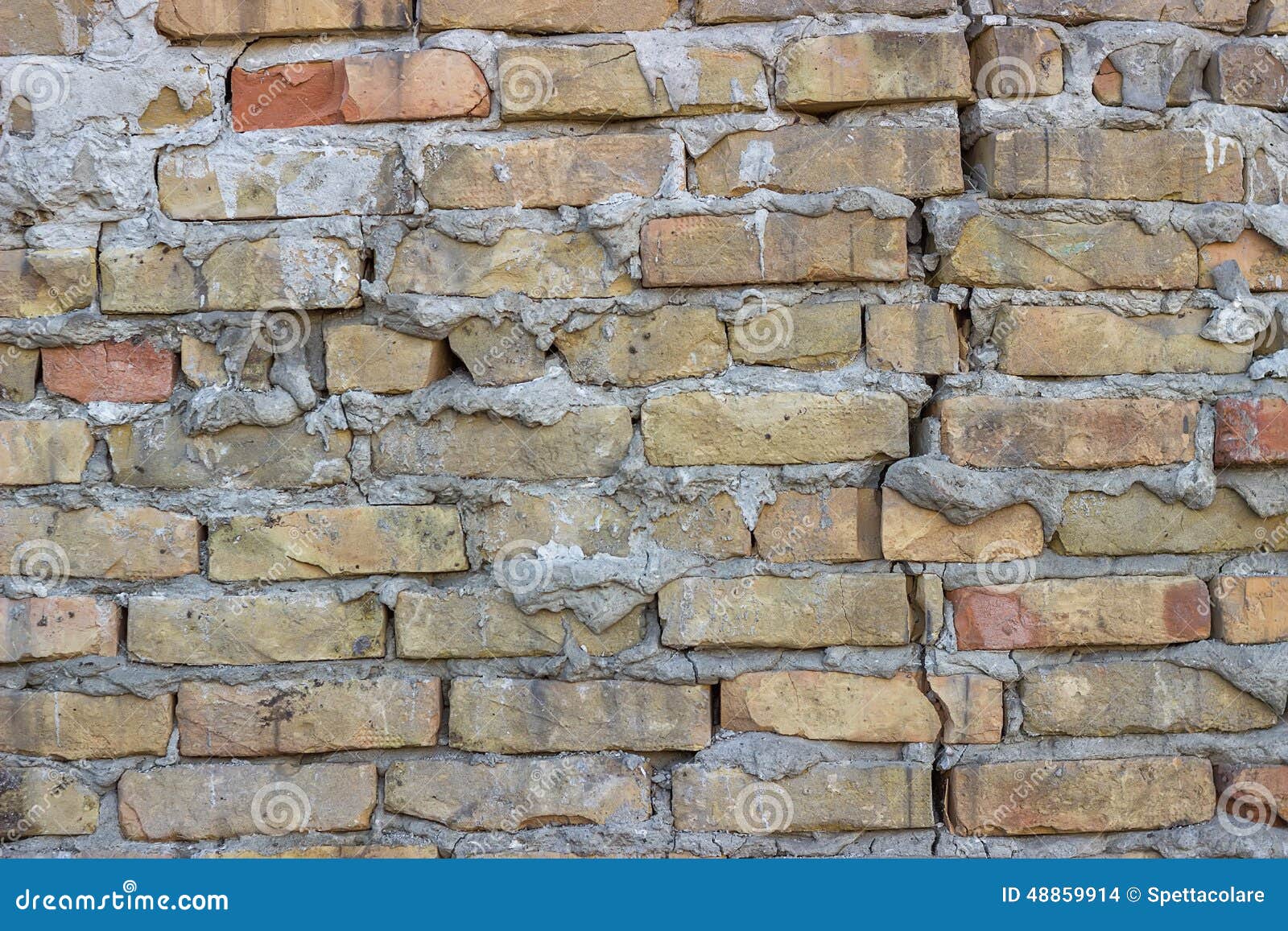 Broken Brick Wall Background 2 Stock Photo - Image of brick, page: 48859914