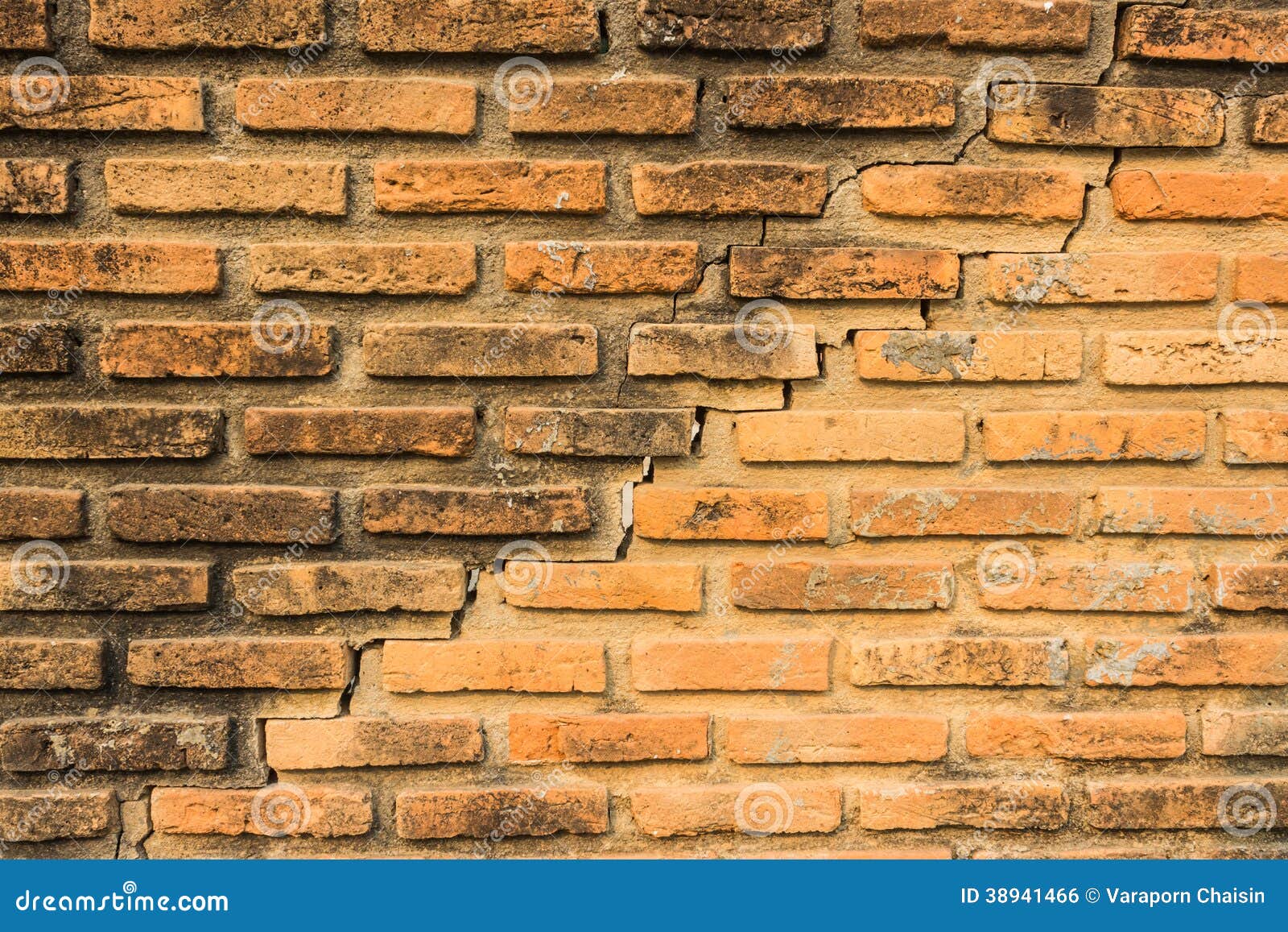 Broken brick wall stock photo. Image of abandoned, decay - 38941466