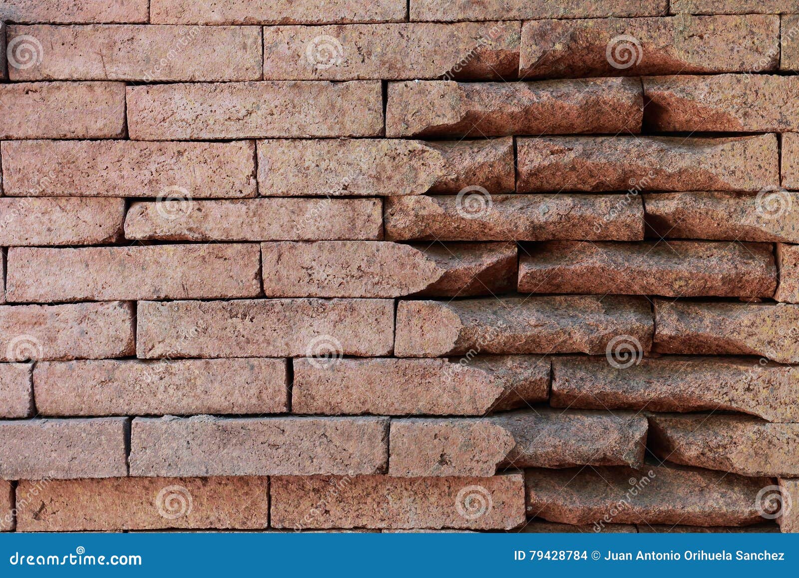 Broken brick wall stock photo. Image of texture, broken - 79428784