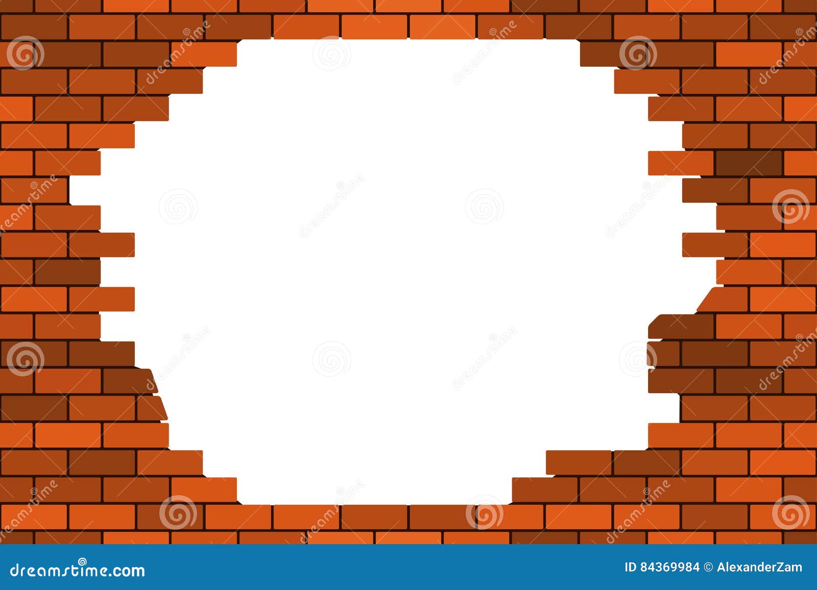 Broken Brick Wall Clipart