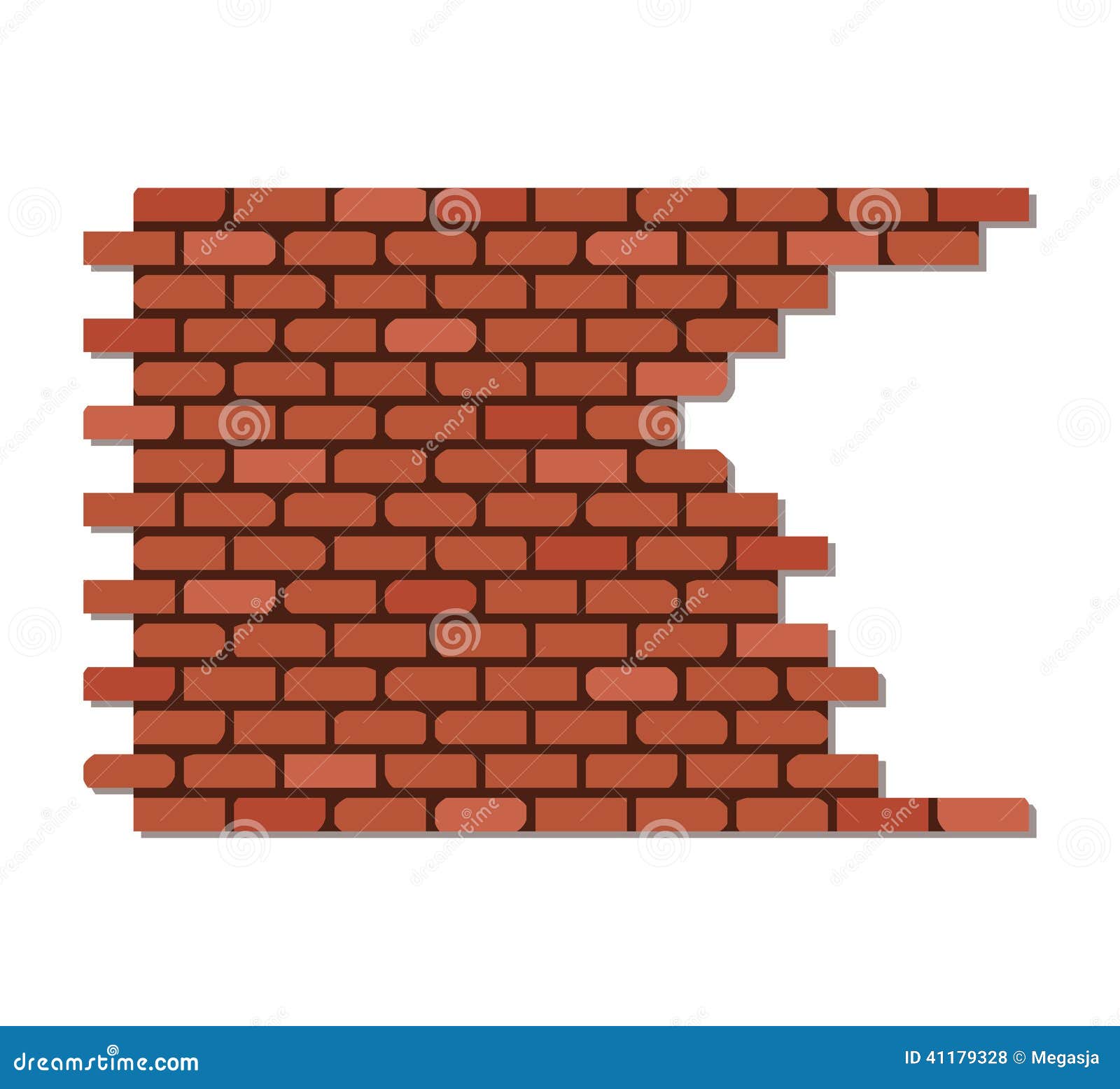 Broken Brick Wall Clip Art