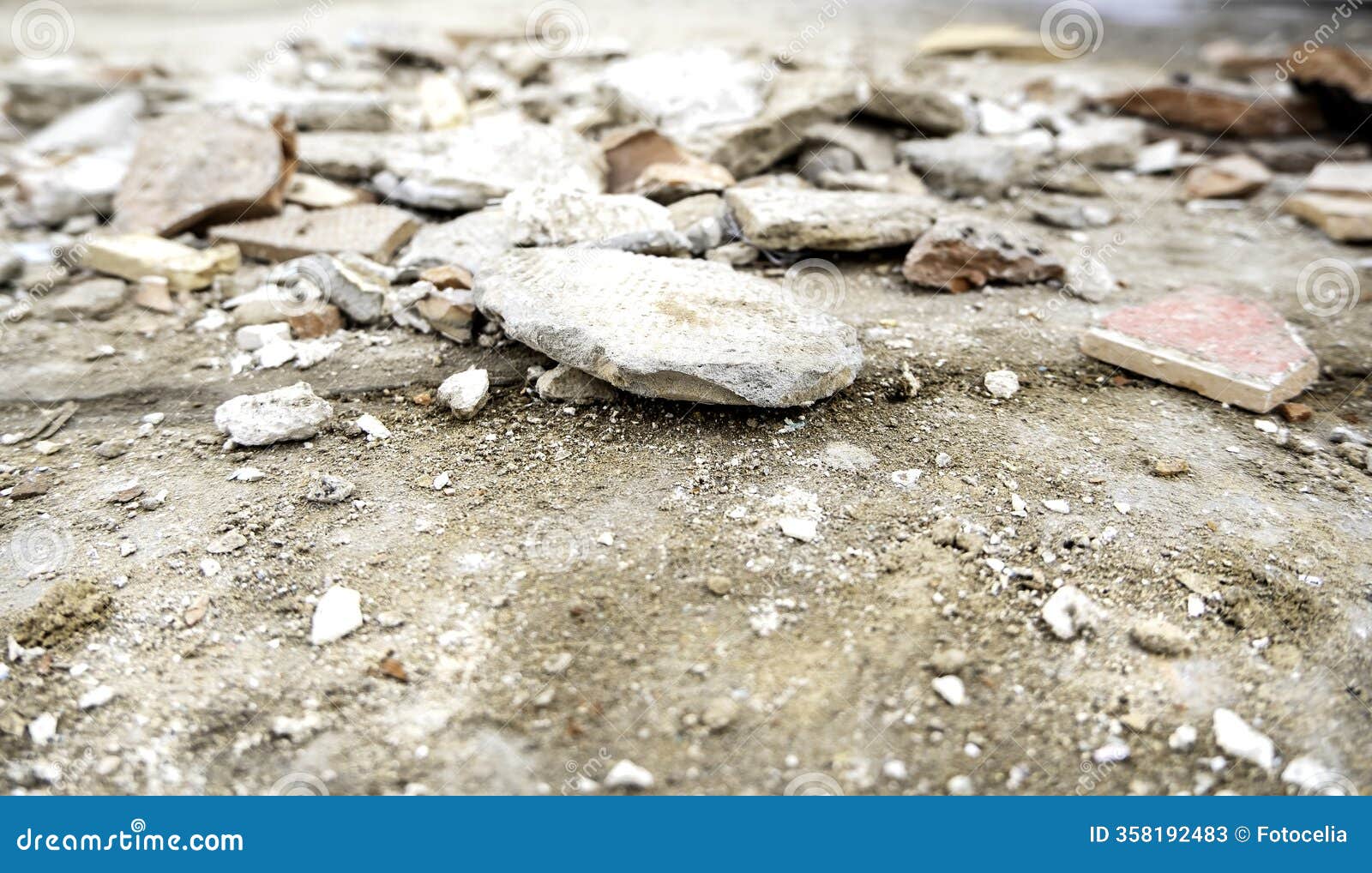 Broken Bricks And Construction Garbage Stock Photography ...