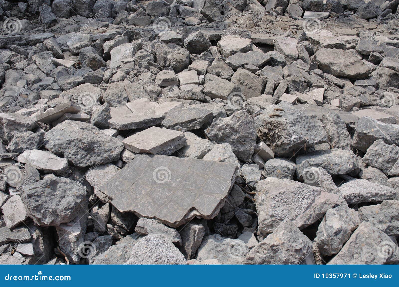 Broken bricks and stones stock image. Image of bricks - 19357971