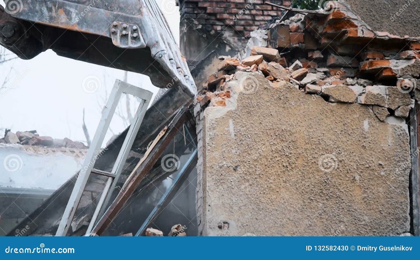 Broken Bricks and Stones are Falling Down Stock Footage - Video of ...