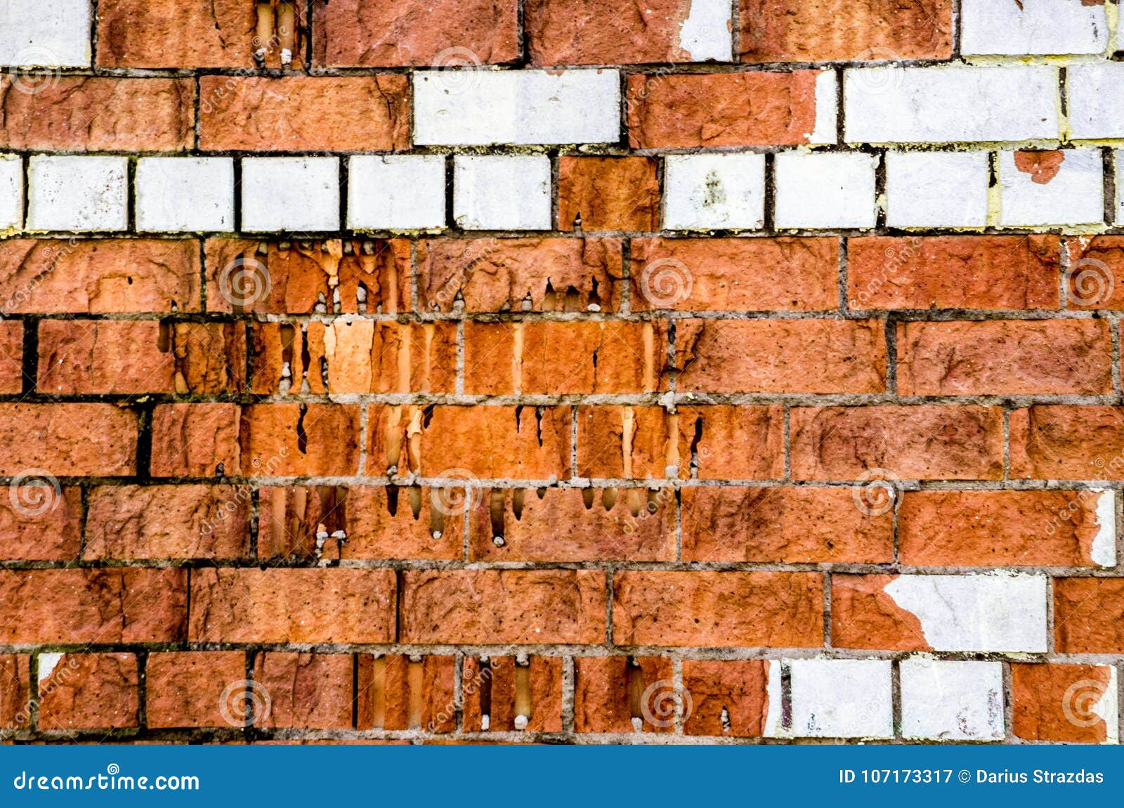 Broken Bricks Background Stock Image | CartoonDealer.com #14031313