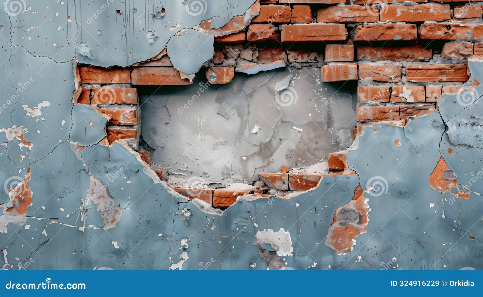 A Broken Wall Texture Background Stock Illustration - Illustration of mokup, hole: 324916229