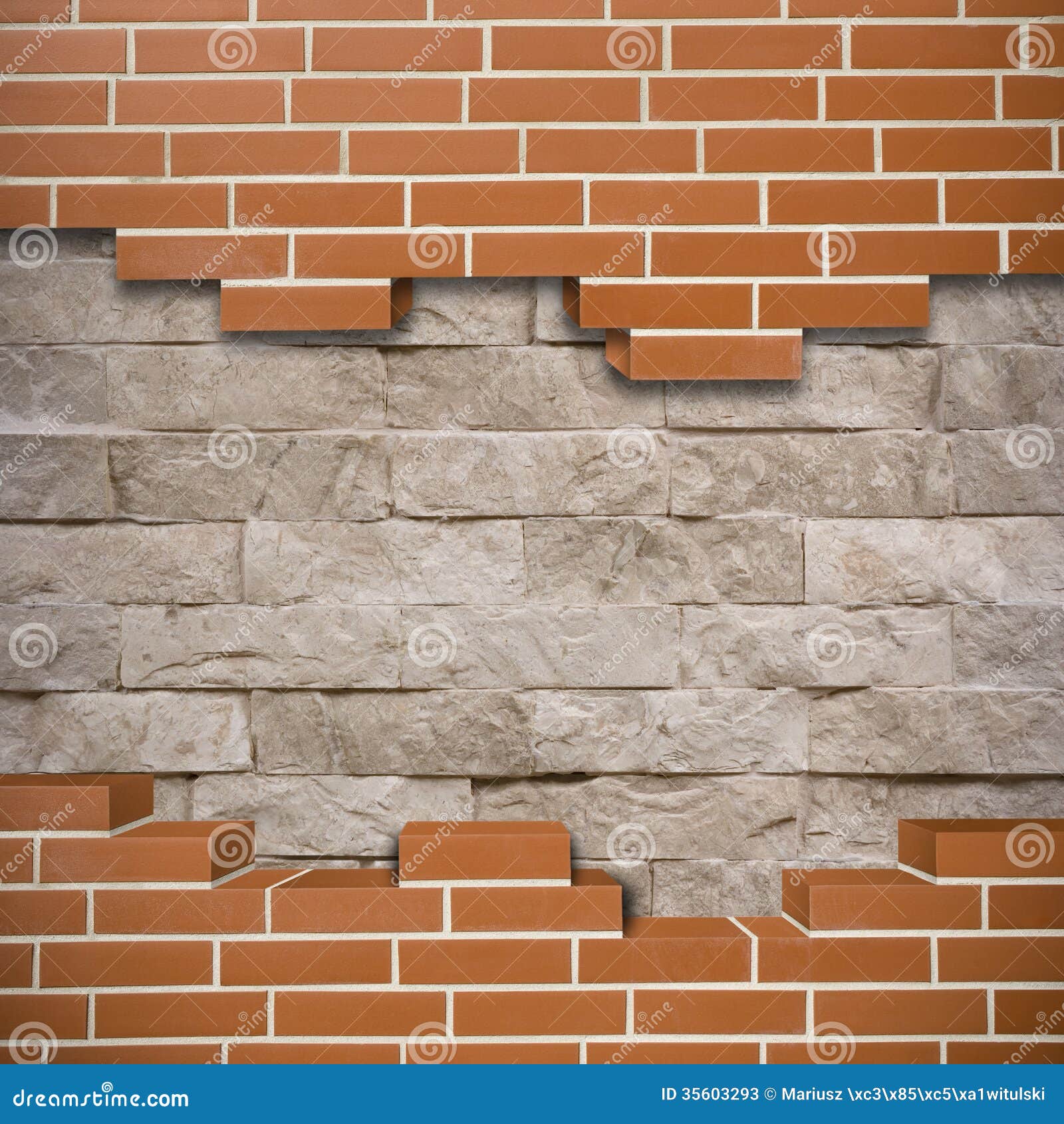 Broken Brickwall Background Stock Image - Image of pattern, brickwall ...