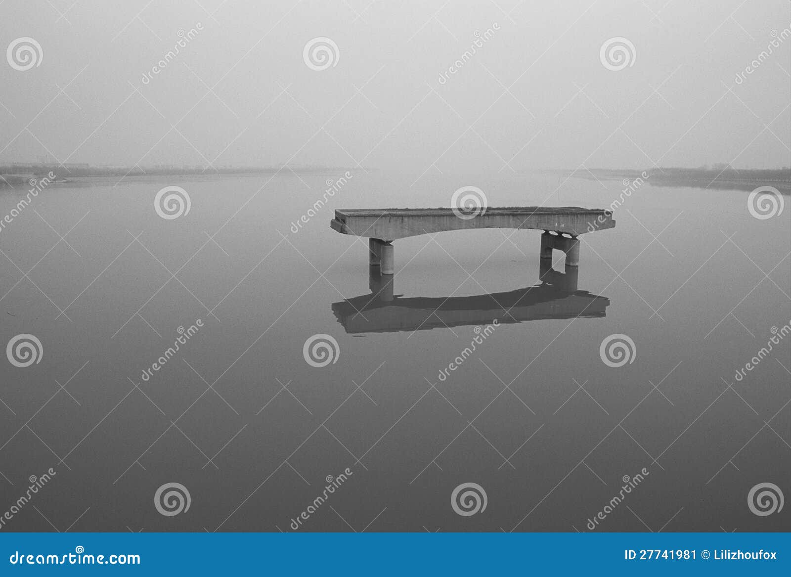 Broken bridge stock image. Image of gloomy, bridge, stone - 27741981