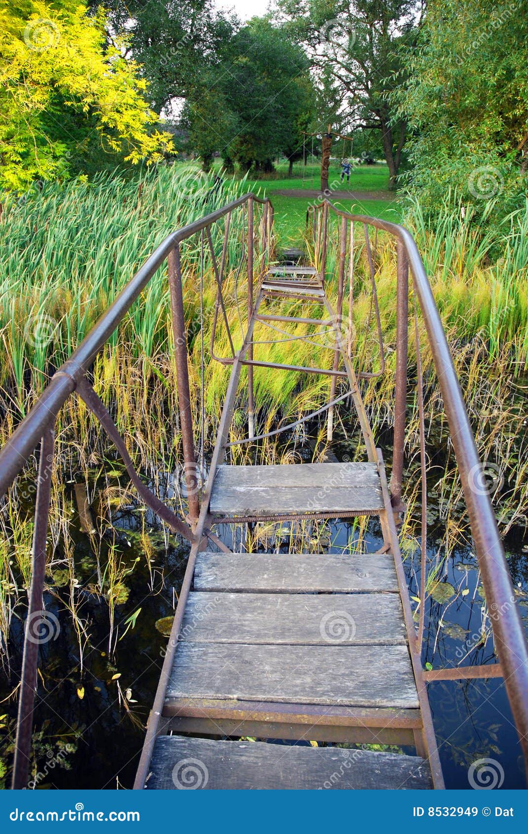 Broken bridge stock image. Image of engineering, craftmanship - 8532949