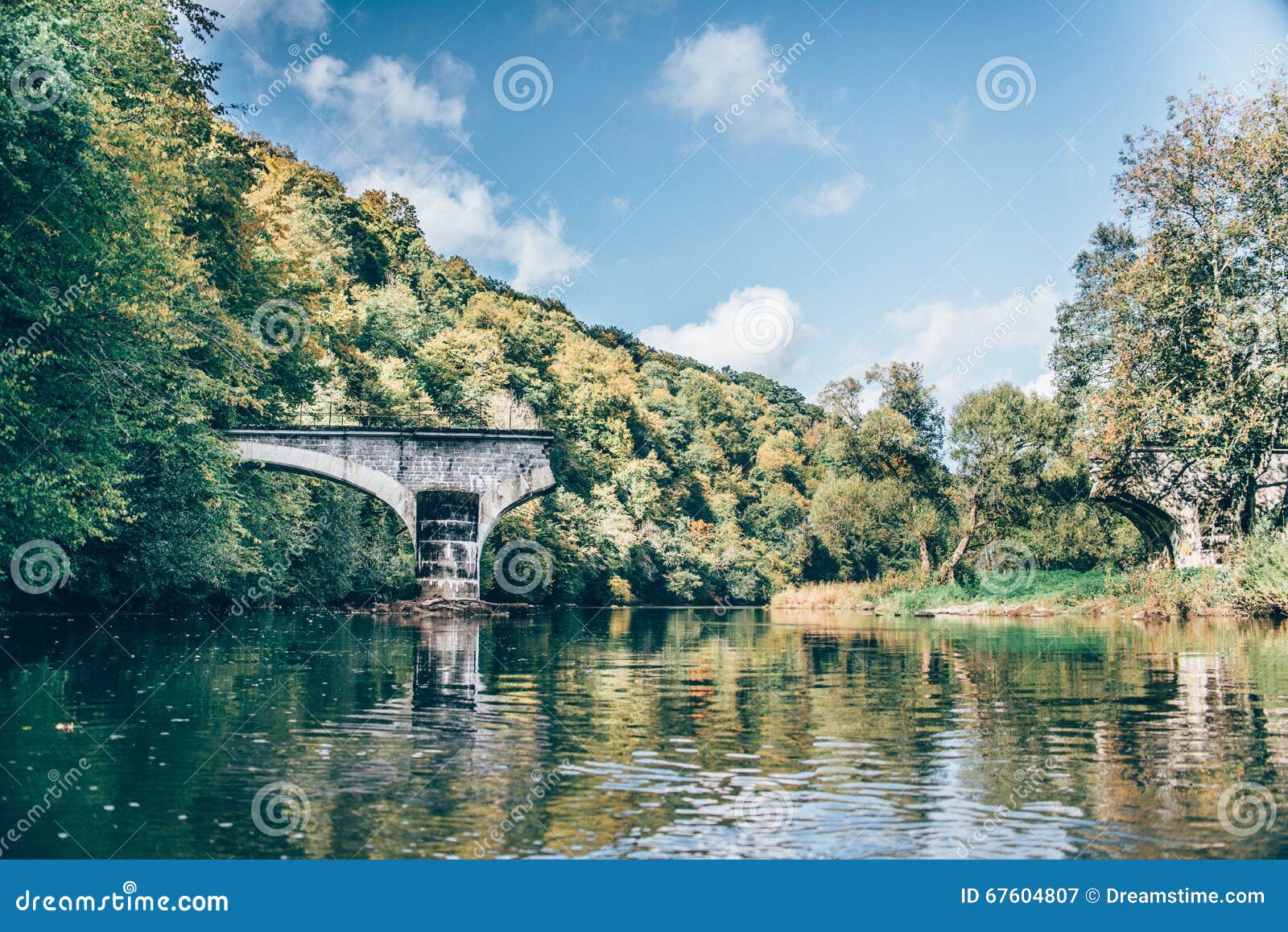 Broken bridge in nature stock image. Image of world, historic - 67604807