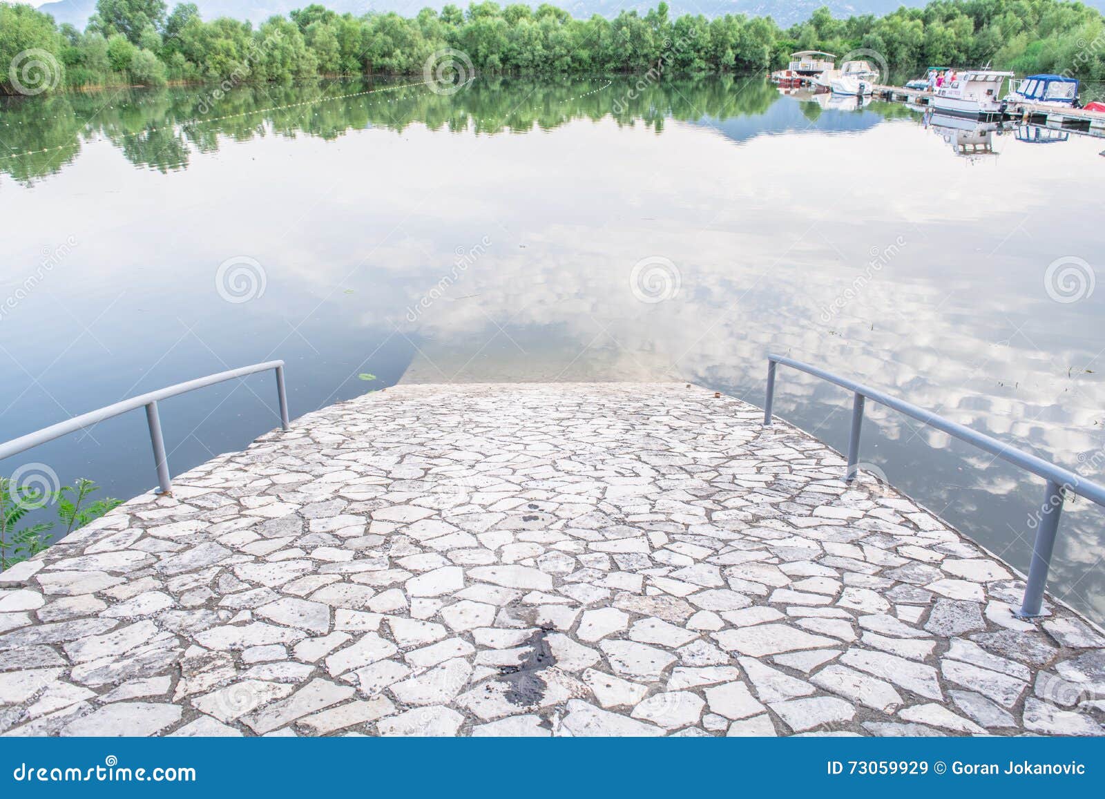 Broken Bridge stock image. Image of scene, fence, road - 73059929