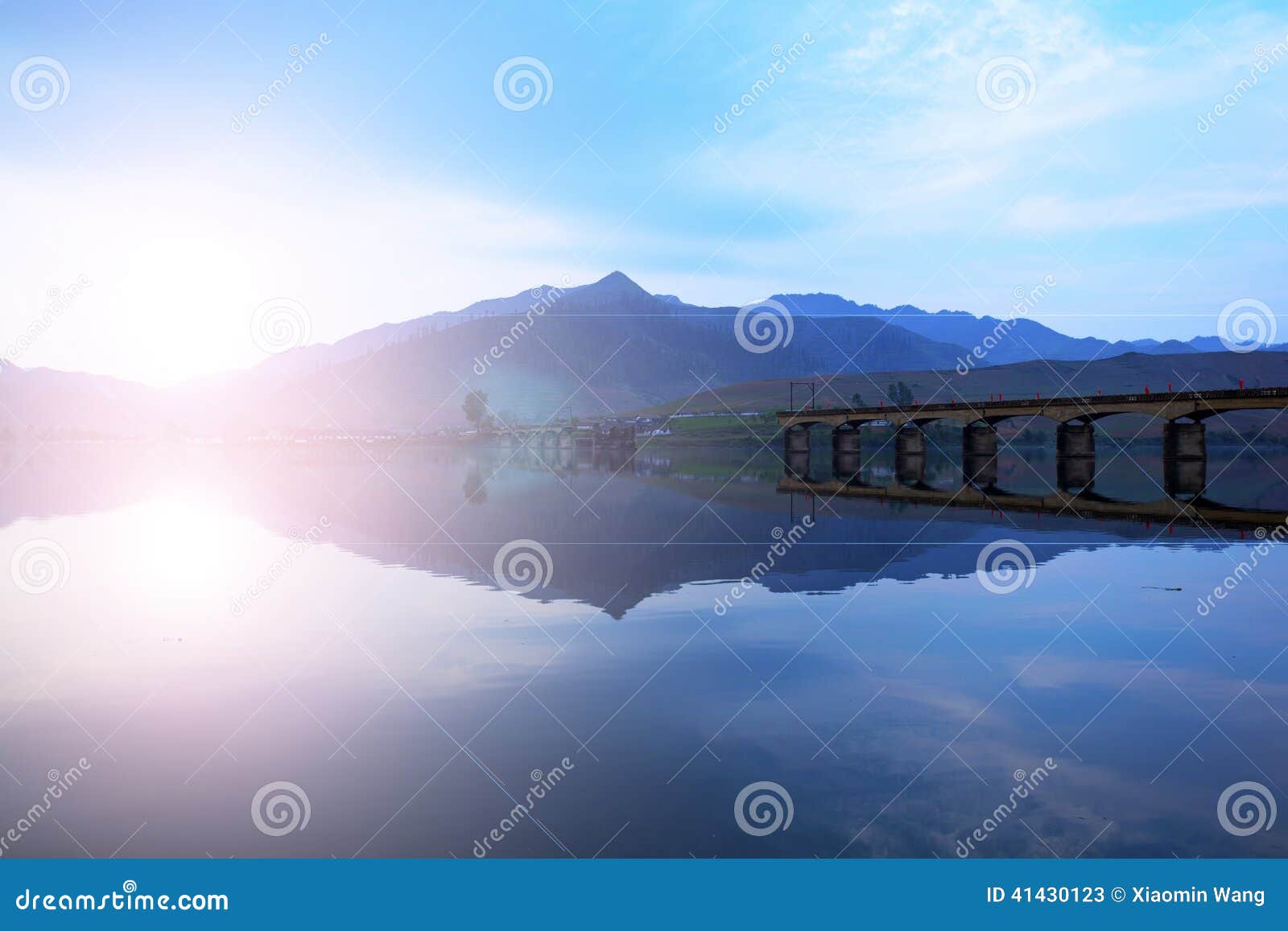 Broken Bridge stock image. Image of flooding, moisture - 41430123