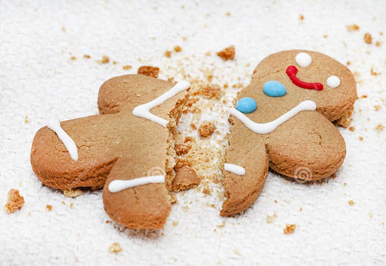 Broken and Bruised Cookie Versioon Stock Image - Image of copy, happy ...