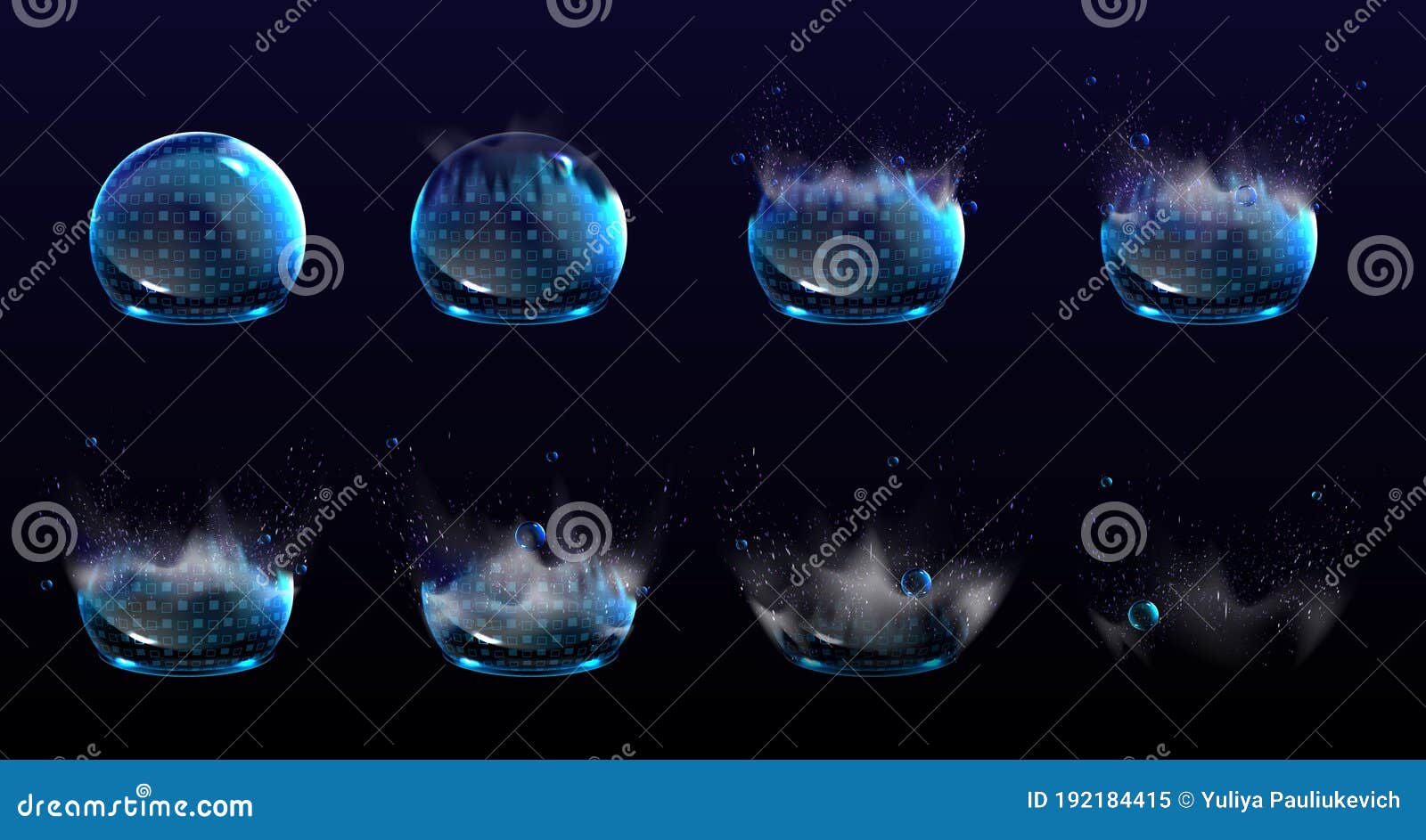 Bubble Shields, Protection Cartoon Vector | CartoonDealer.com #216895829