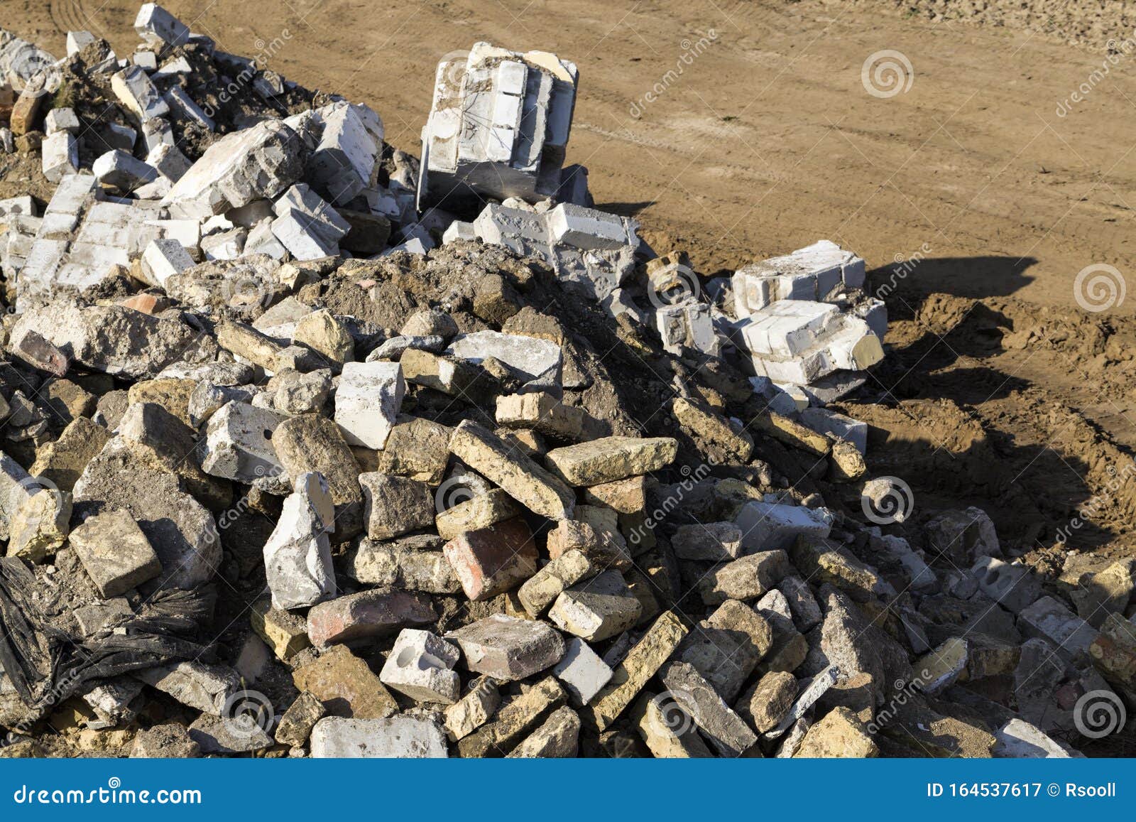 Broken building materials stock image. Image of house - 164537617