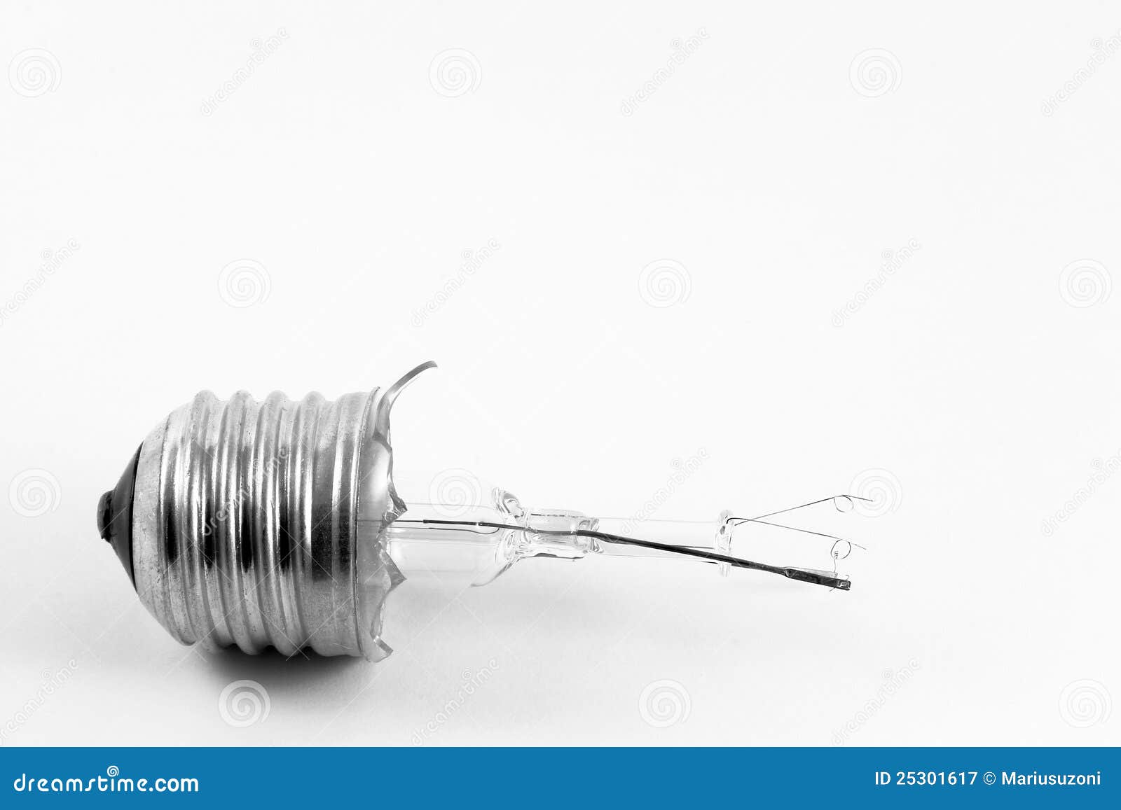 Broken bulb stock image. Image of fragility, technology - 25301617