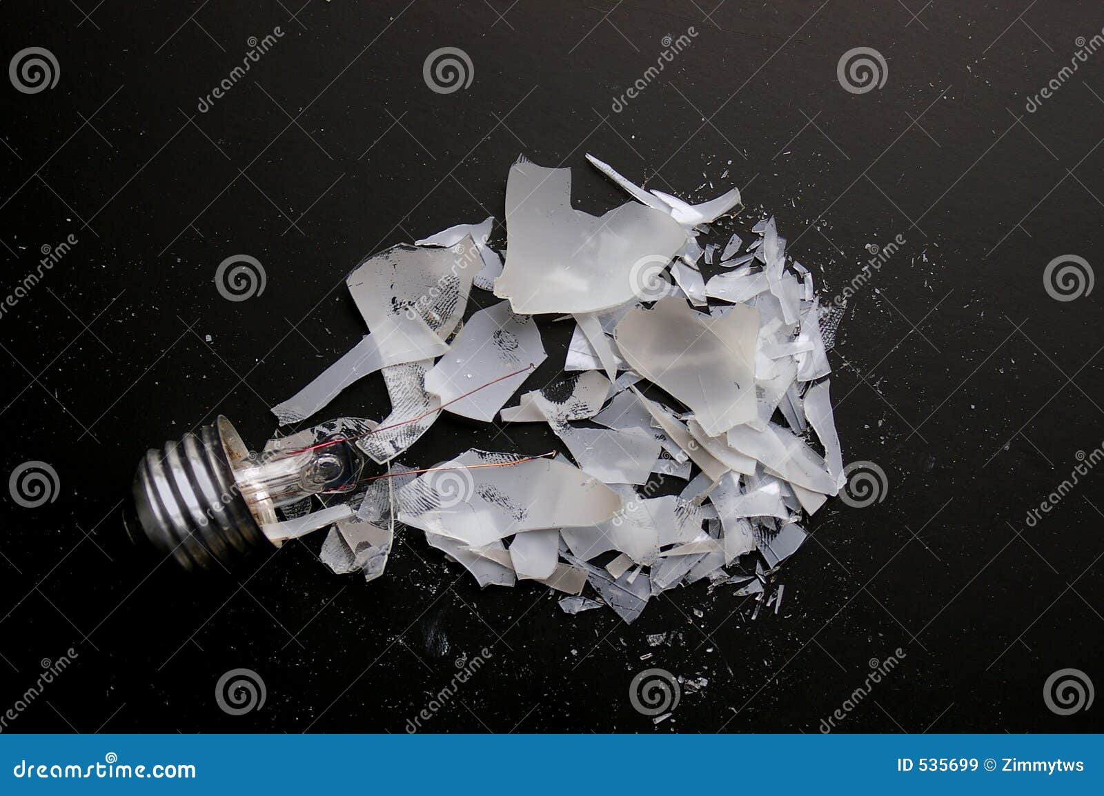 Broken bulb stock image. Image of burn, filament, learn - 535699