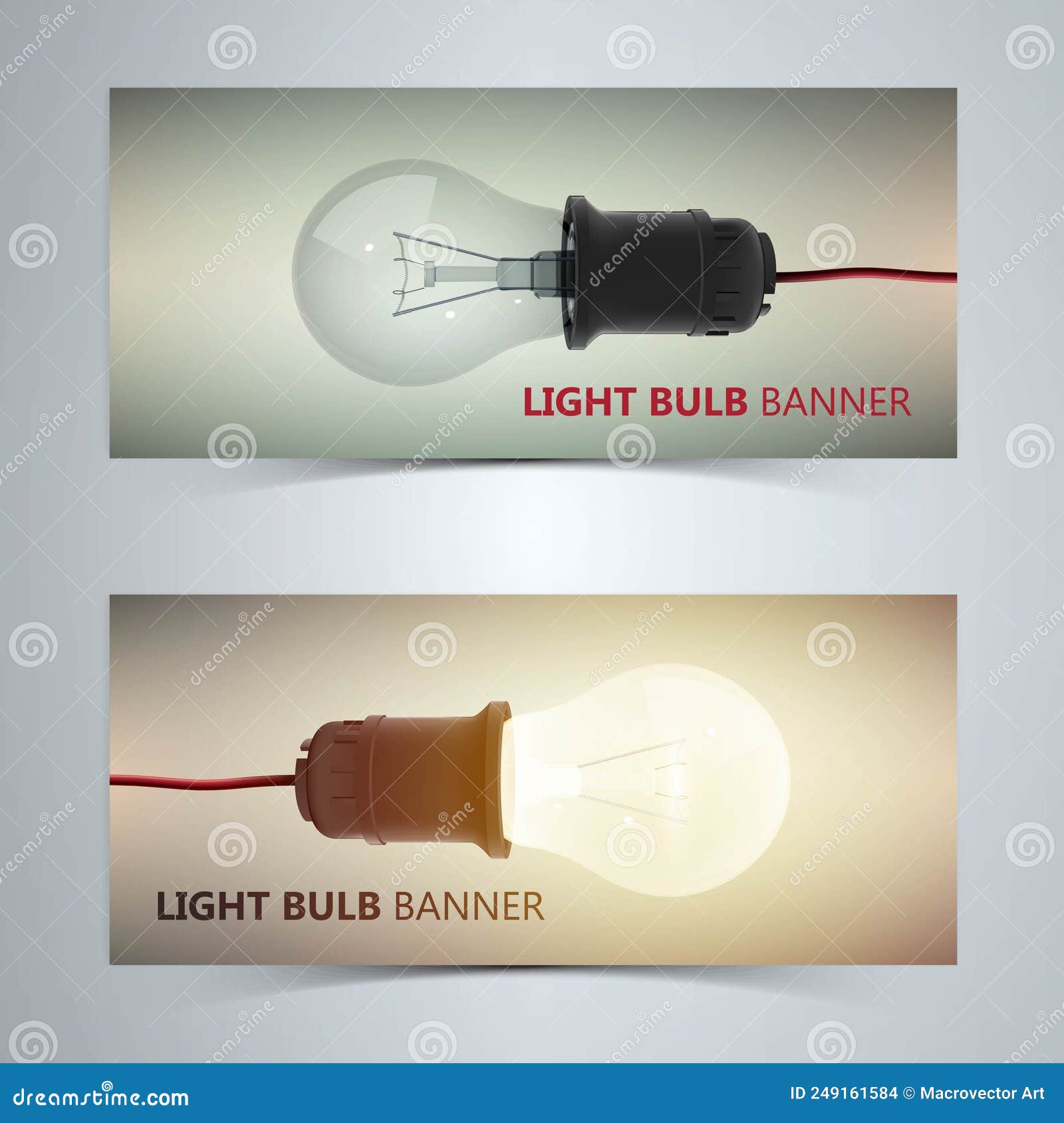 Broken Bulb Composition stock illustration. Illustration of electric ...