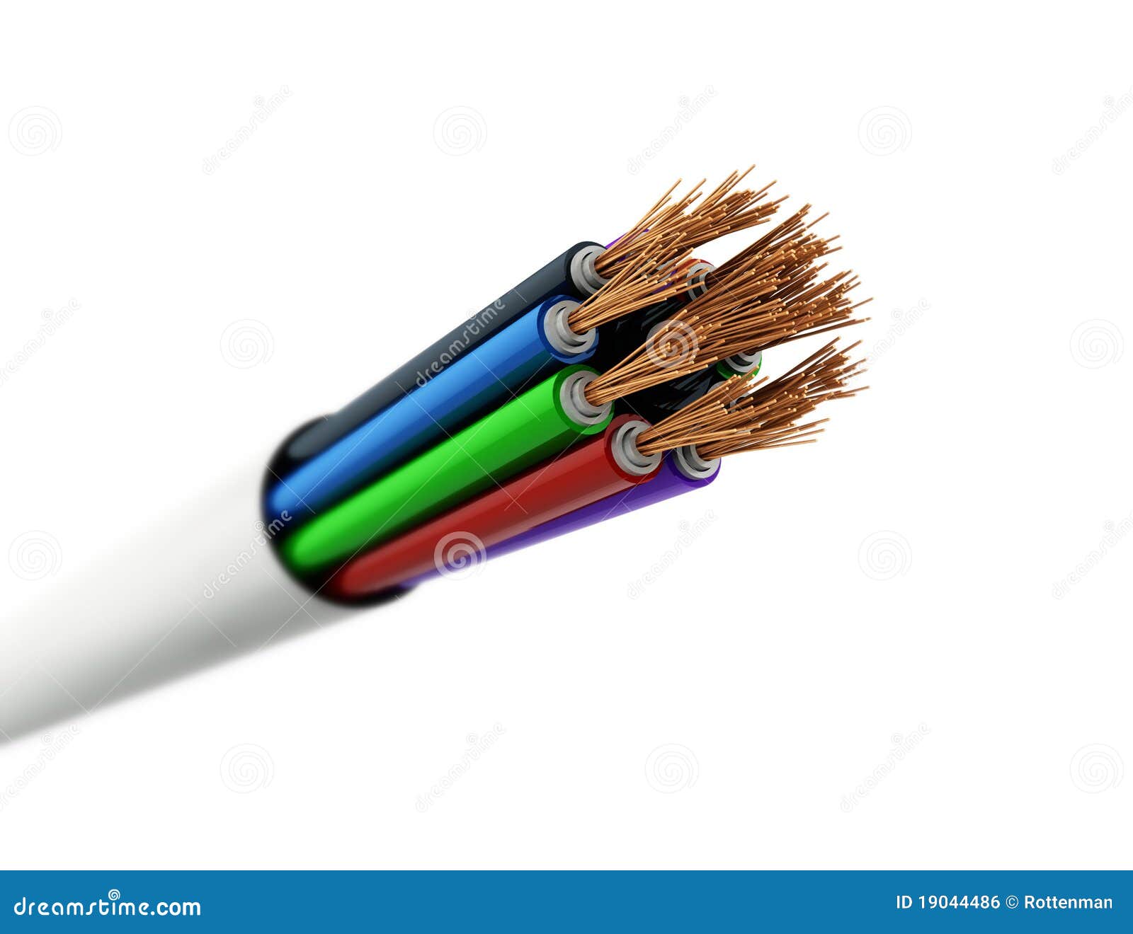 Broken cable stock photo. Image of electrical, wire, communications ...