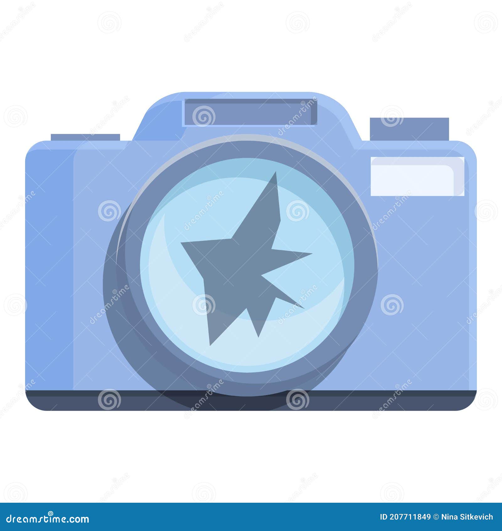 Broken Camera Icon, Cartoon Style Stock Illustration - Illustration of ...