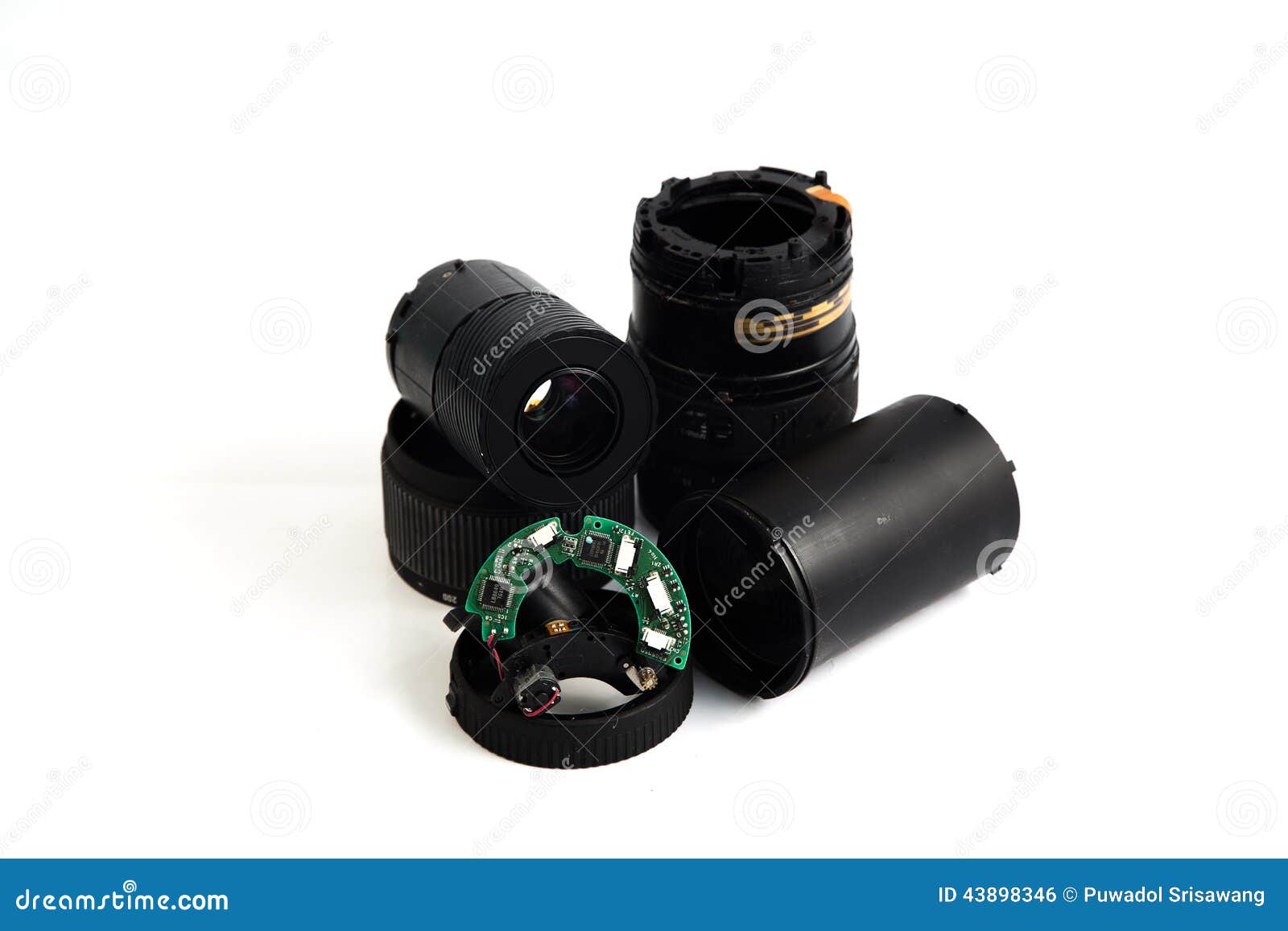 Broken camera Lens stock photo. Image of damaged, camera - 43898346