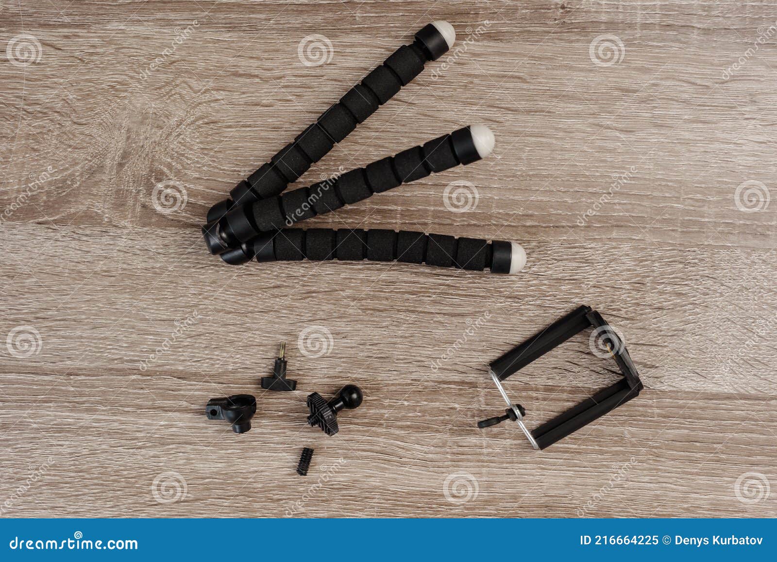 Broken camera support stock image. Image of detail, portable - 216664225