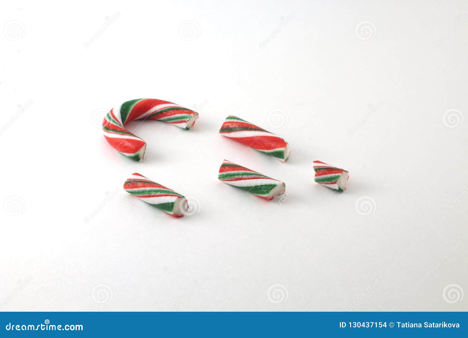 Broken Candy Cane Red and Green Color Stock Photo - Image of lollipop ...