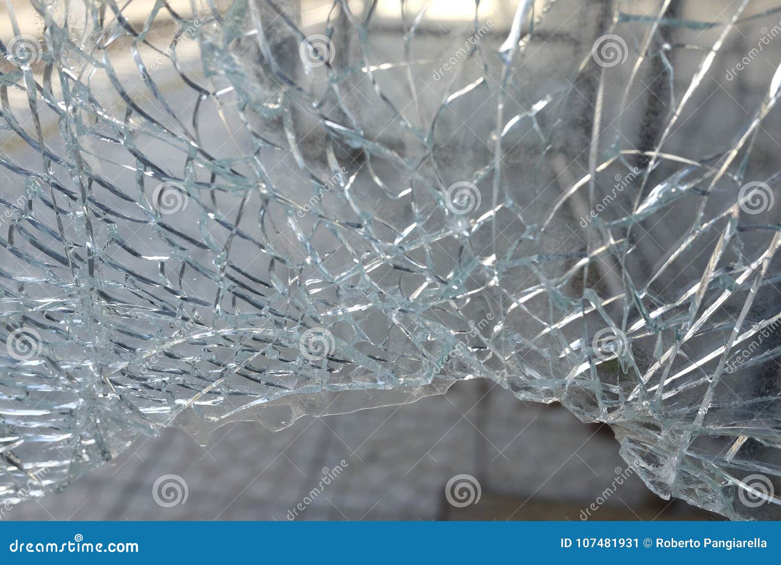 Broken canopy glass stock image. Image of abstract, accident - 107481931
