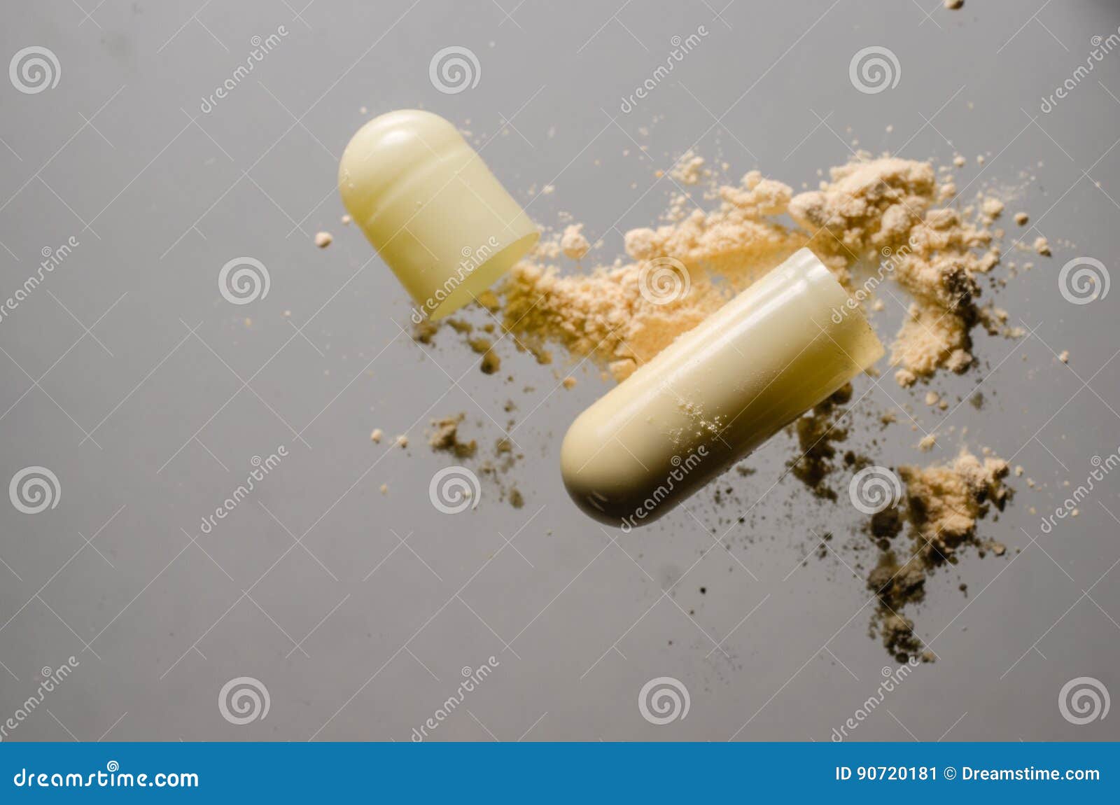 Broken capsule stock image. Image of medical, broken - 90720181