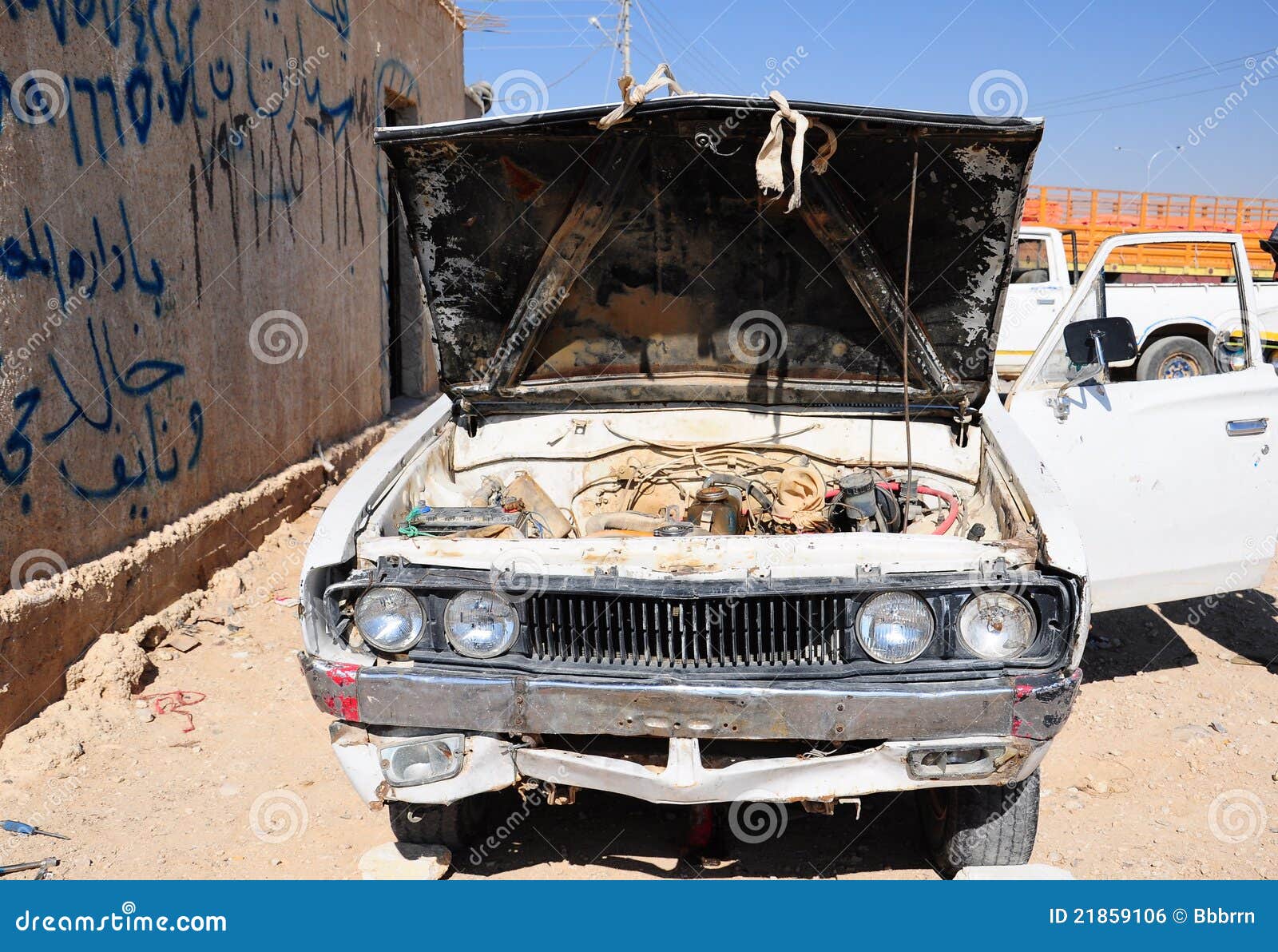 Broken car stock photo. Image of broken, labor, auto - 21859106