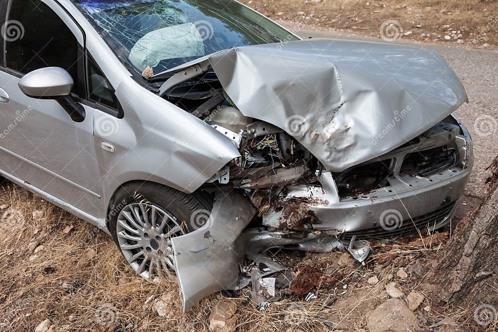 Broken car stock photo. Image of fragility, dented, abandoned - 27336916