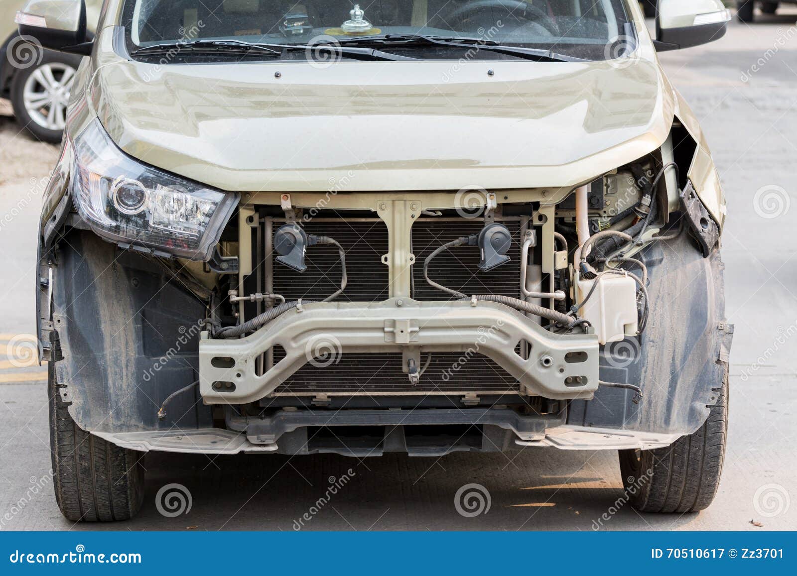 Broken Car stock image. Image of automotive, damage, auto - 70510617