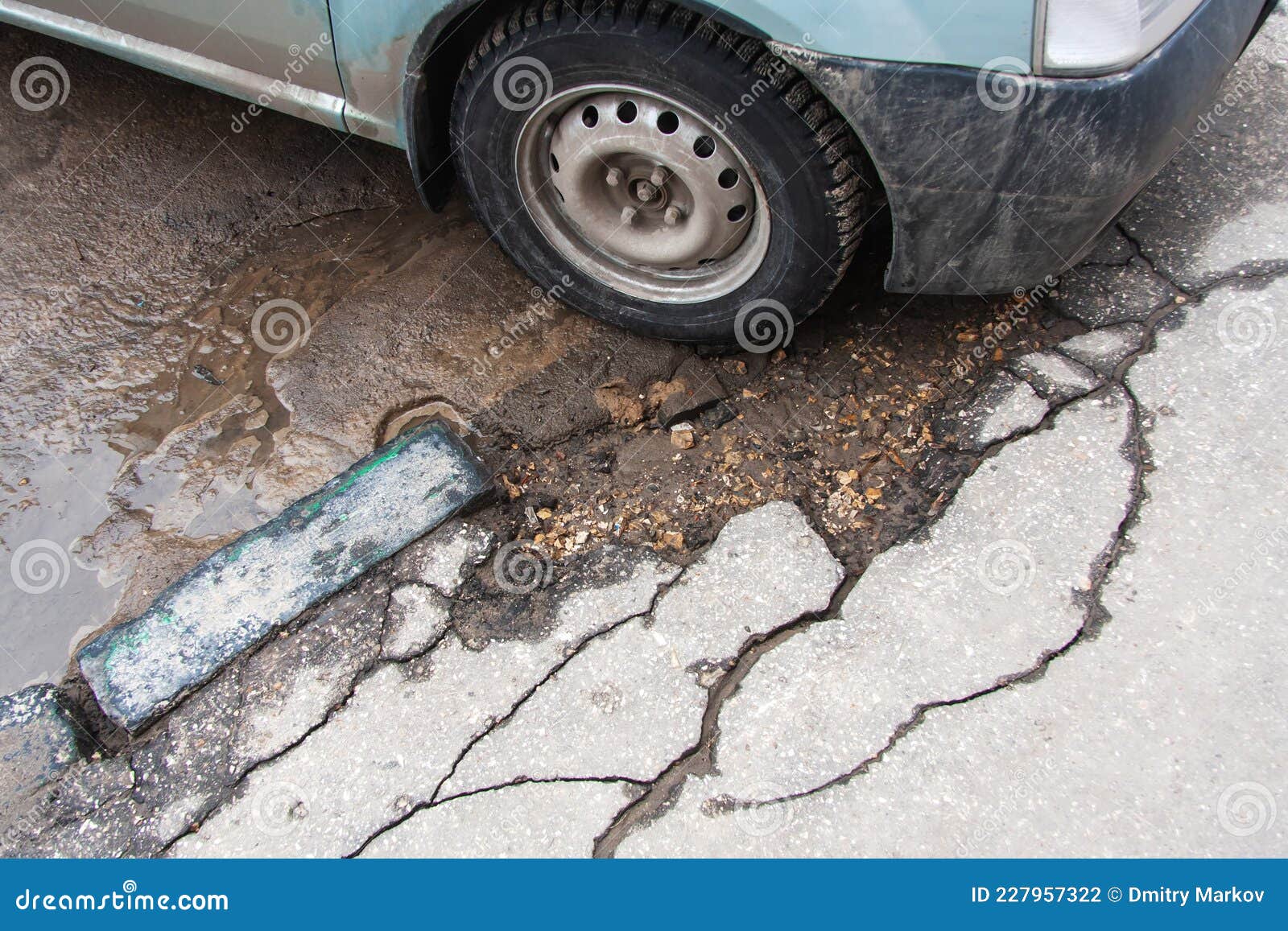 Poor Old Car Road Background Material Texture Perspective ...