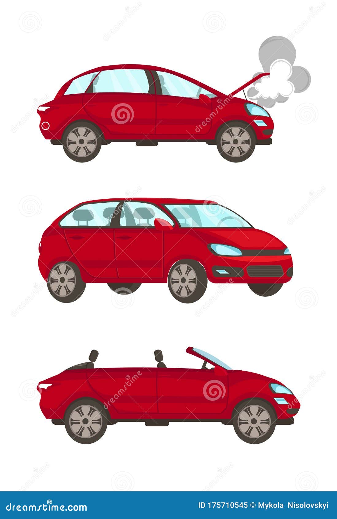 Breakdown Vehicle Cartoon Vector | CartoonDealer.com #52644581