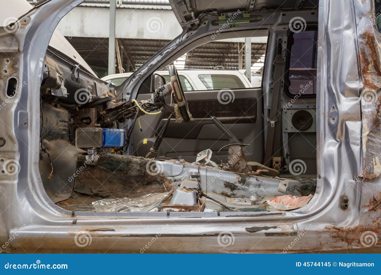 Broken car stock image. Image of demolish, recovery, accident - 45744145