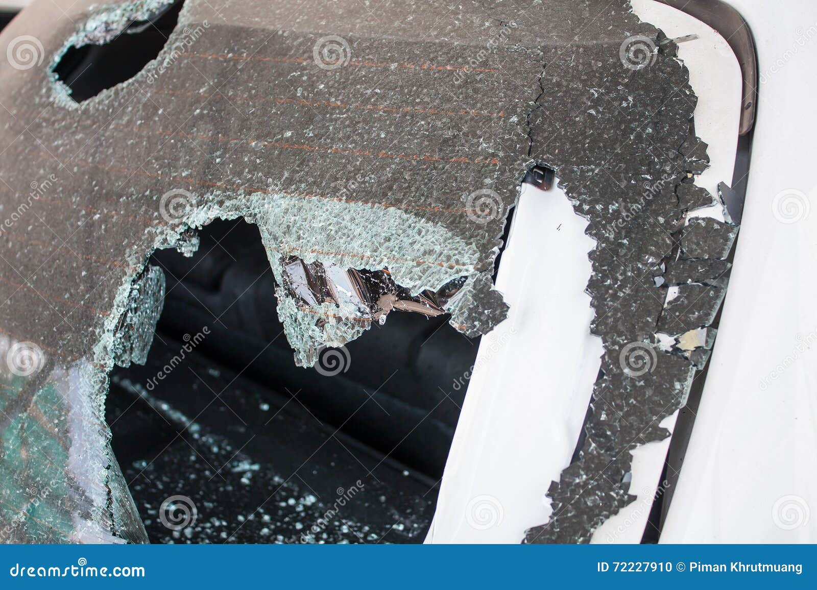 Broken car glass stock photo. Image of pattern, abstract - 72227910