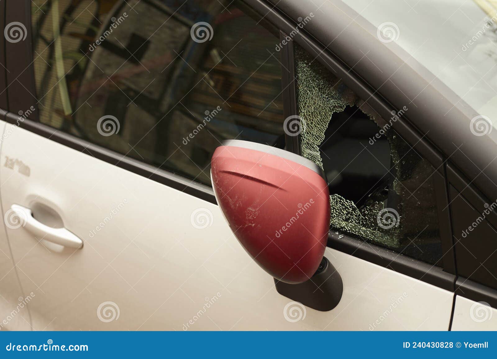 Broken Car Glass Window, Theft Stock Photo - Image of transport, repair ...