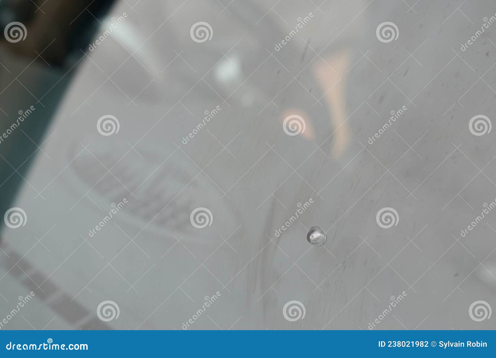 Broken Car Impact Windshield Smashed Windscreen of Motorcar Cracked ...