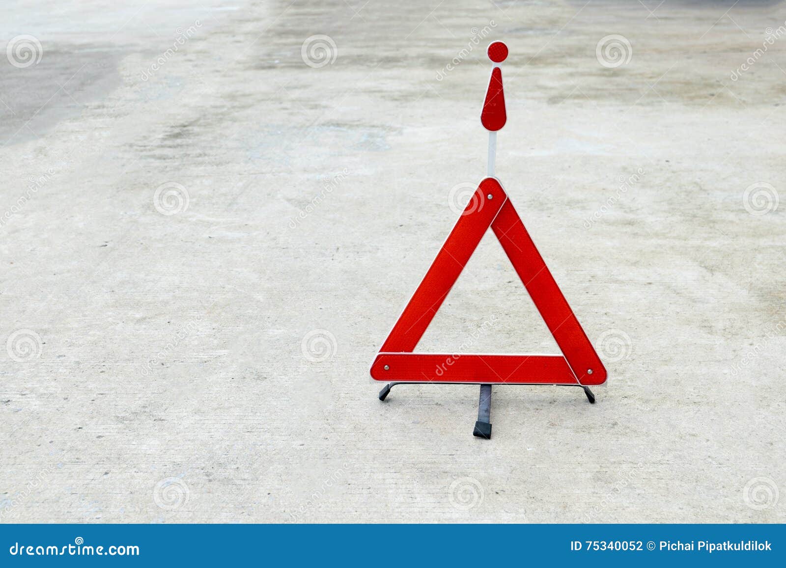 Broken car sign on a road stock photo. Image of modern - 75340052
